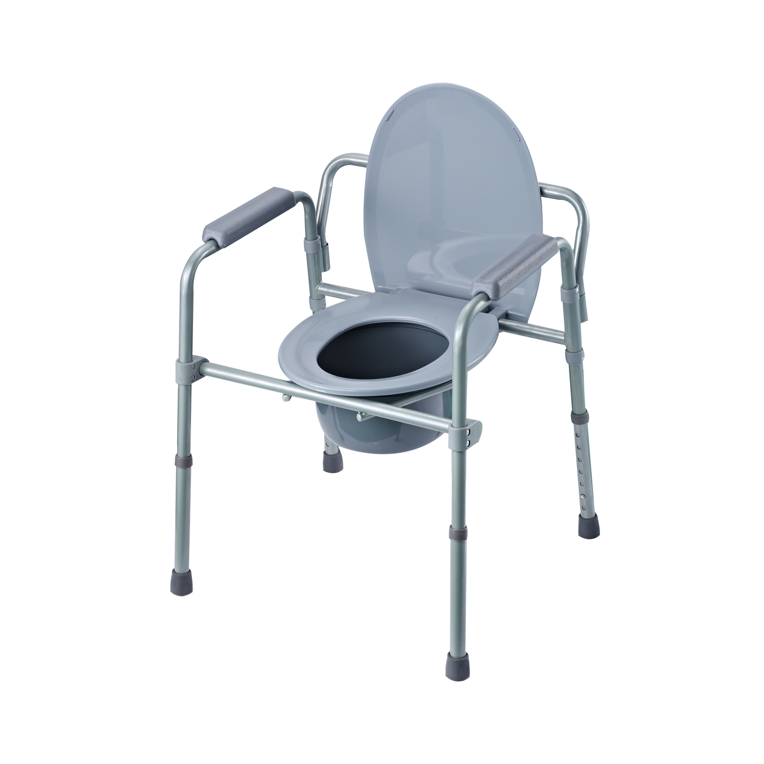 Folding Commode Chair - Adjustable and Lightweight - Folds Easily ...