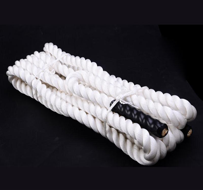 30 ft. Battle Rope – White | Aosom.ca