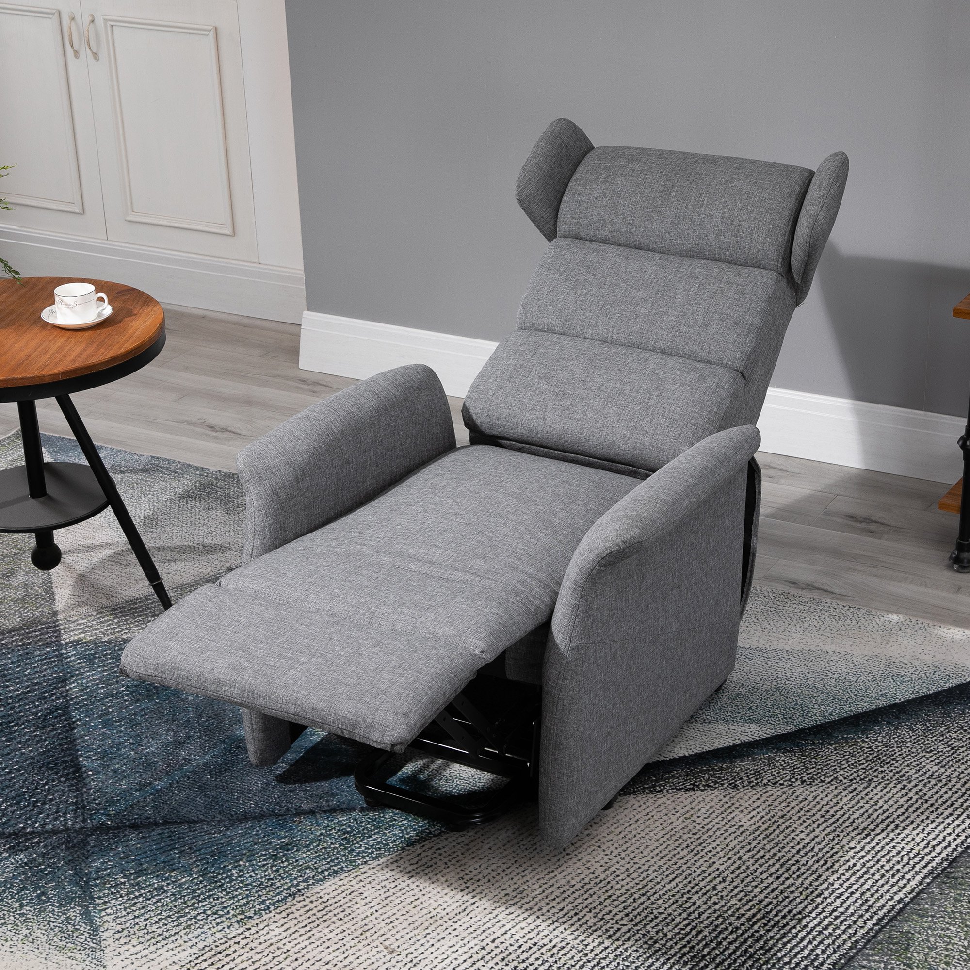 HOMCOM Electric Power Lift Recliner Chair 150° With Footrest Remote ...