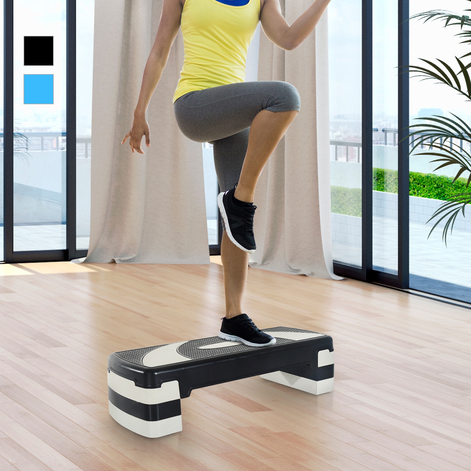 Soozier 32" Aerobic Stepper Fitness Cardio Adjustable Aerobic ...