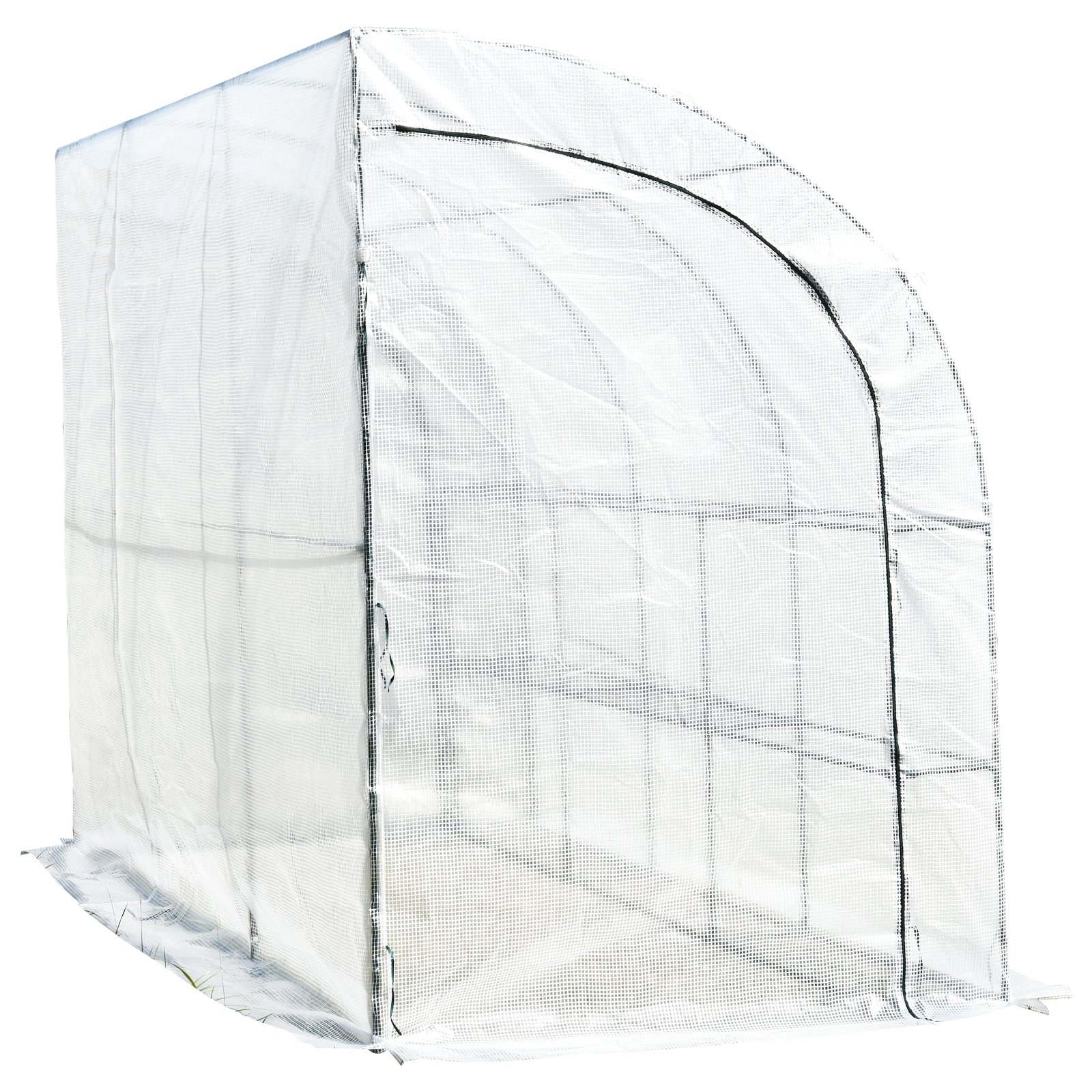 Outsunny Outdoor Walk-In Tunnel Wall Gardening Greenhouse with Windows ...