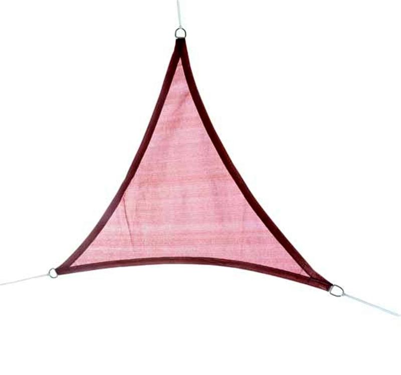 Outsunny 10' Triangular Sail Shade – Rust Red|Aosom.ca