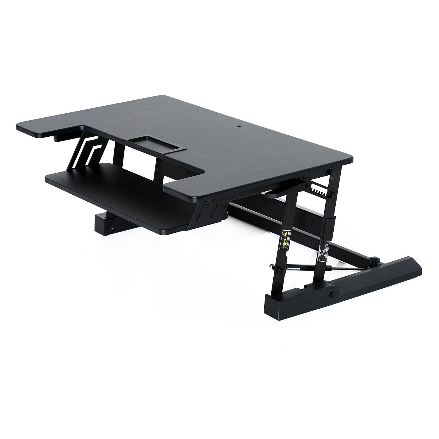 HOMCOM Height Adjustable Sit&Stand Office Desk Workstation Computer ...