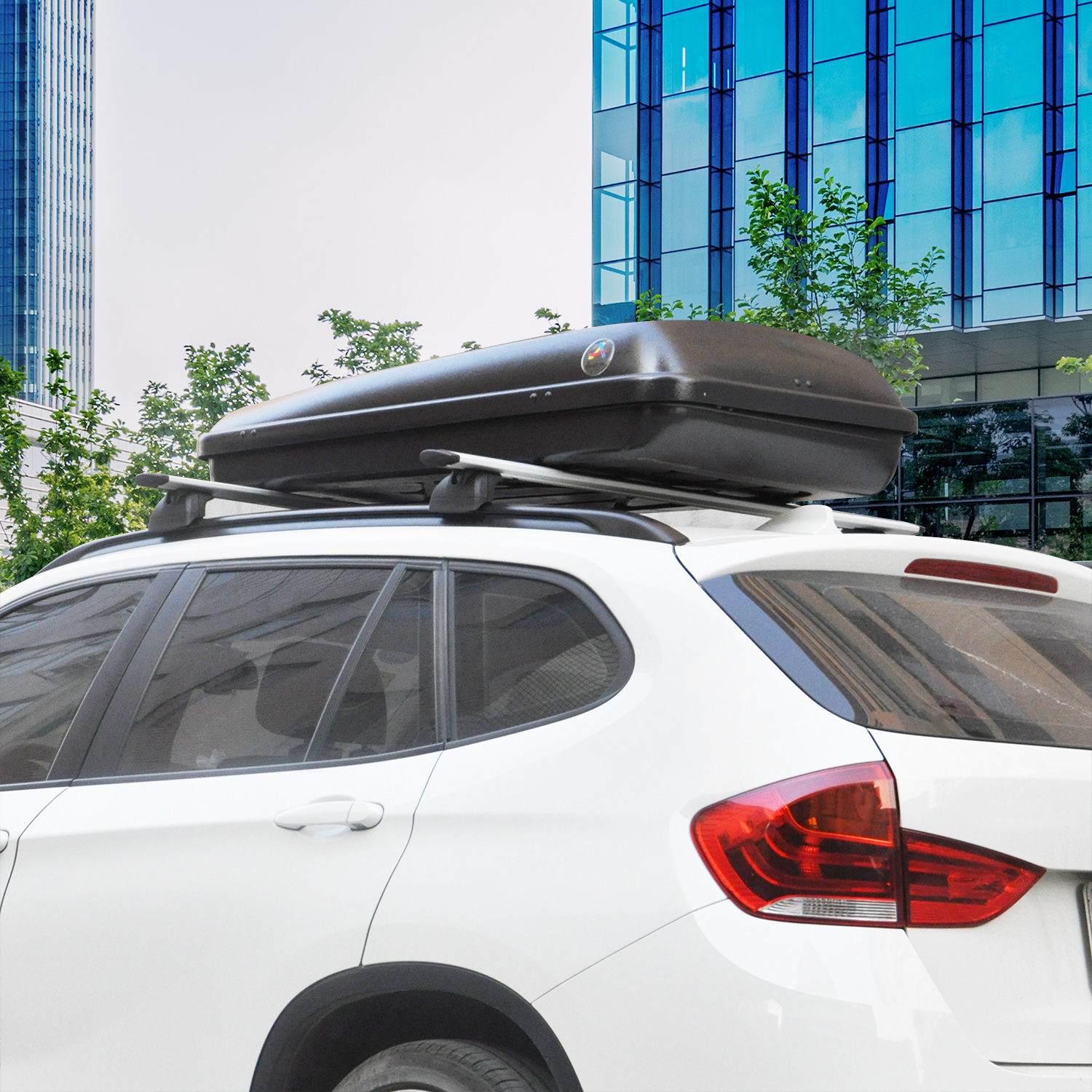 Aosom Rooftop Cargo Box Vehicle Luggage Carrier Travel Mount Storage ...