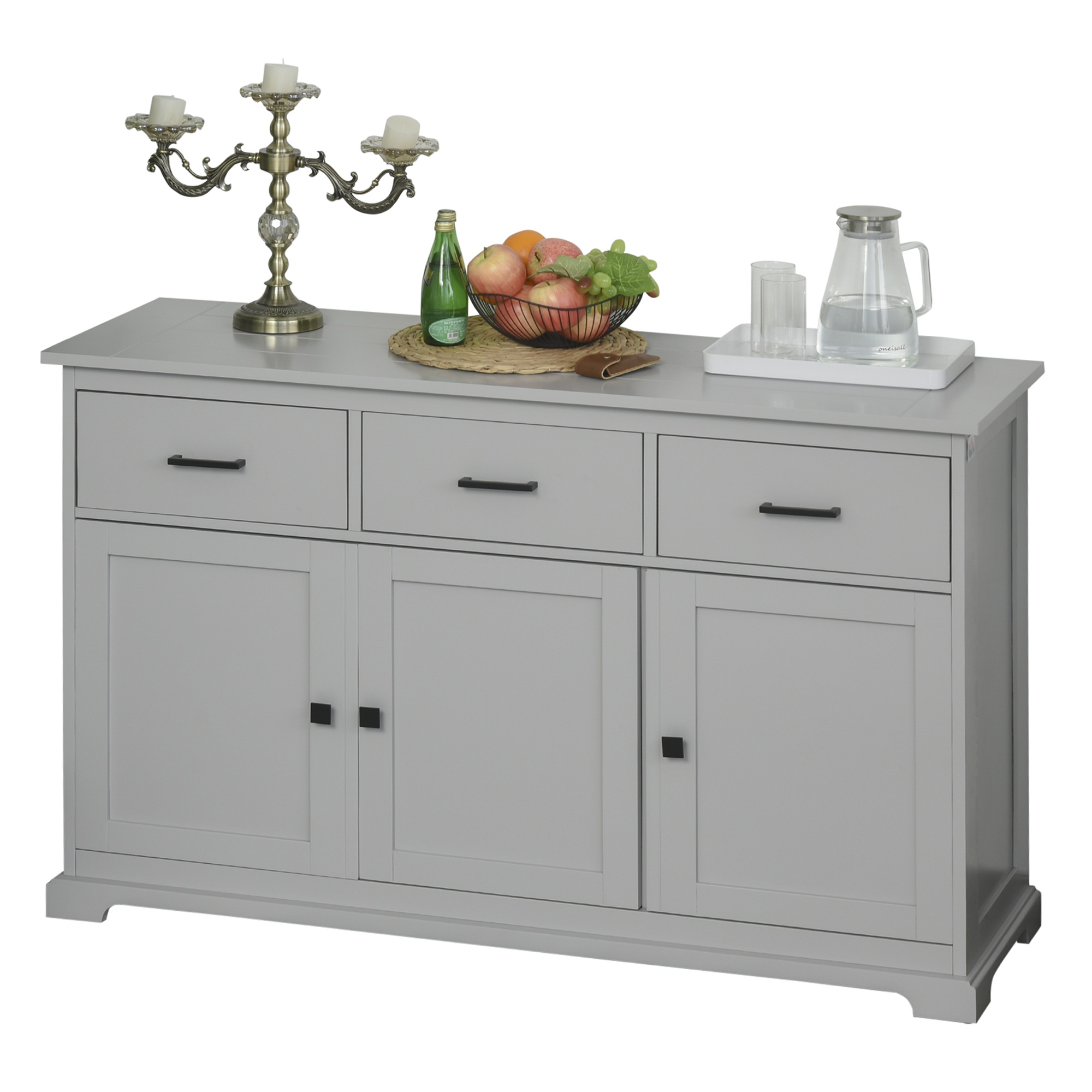 Homcom Buffet Sideboard Server Console Table Storage Cabinet For ...