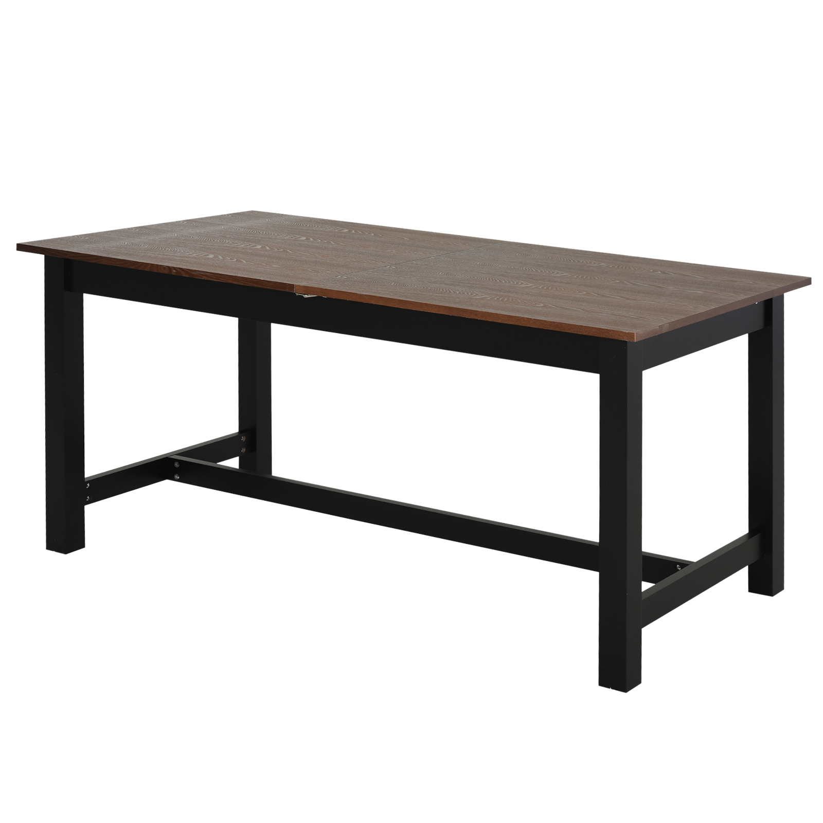 HomCom Expandable Folding Kitchen Dining Table with Elegant Natural ...