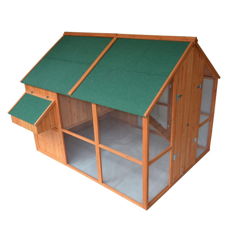 Pawhut Extra-Large Backyard Chicken Coop