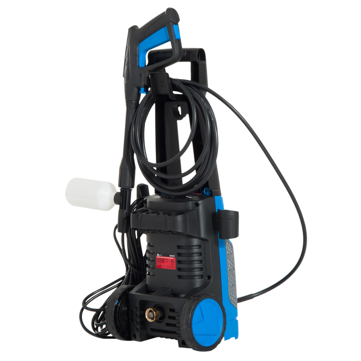 HomCom 1650 PSI 1.4 GPM Electric Pressure Washer w/ Detergent Bottle ...