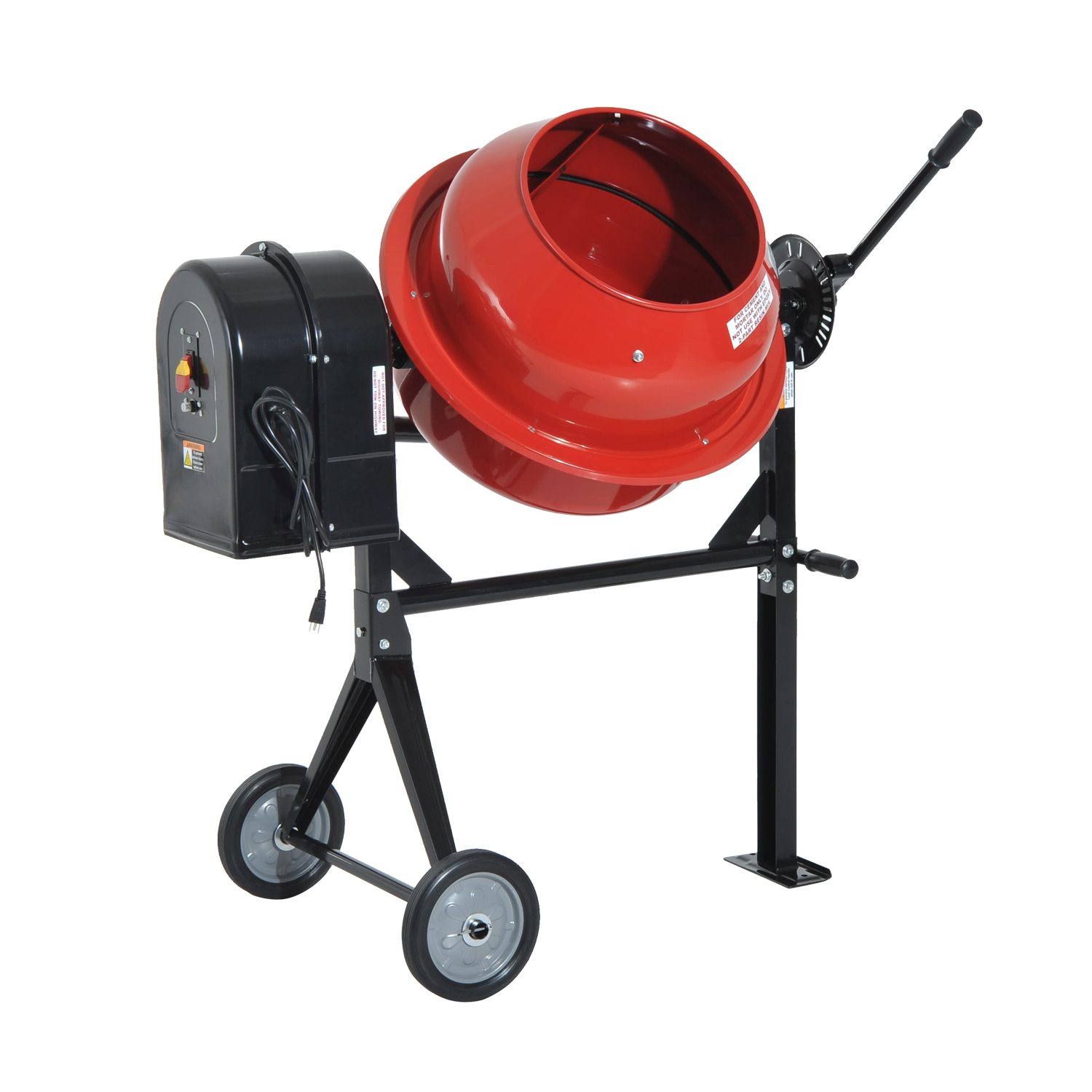 HomCom 3.5 Cu Ft Portable Electric Cement Concrete Mixer - 1/2 HP ...