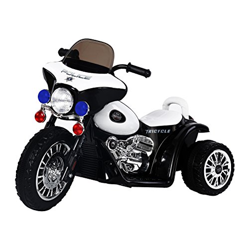 Aosom 6V Kids Ride On Police Motorcycle / Electric powered kids ride on ...
