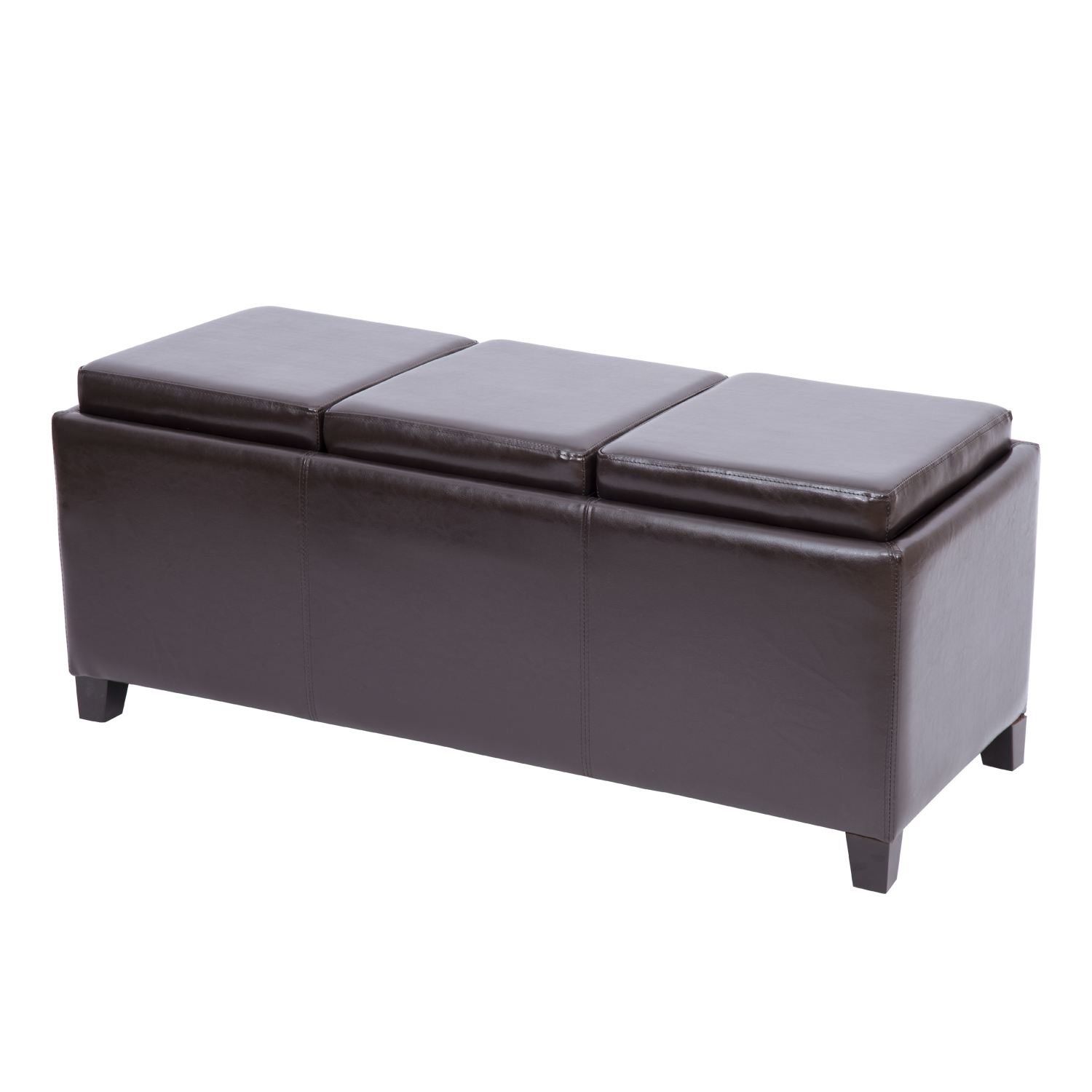 HomCom Storage Ottoman – Brown