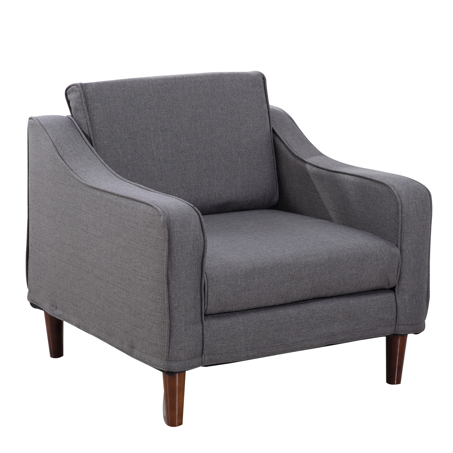 HomCom Single-Seat Sofa - Dark Gray |AOSOM.COM