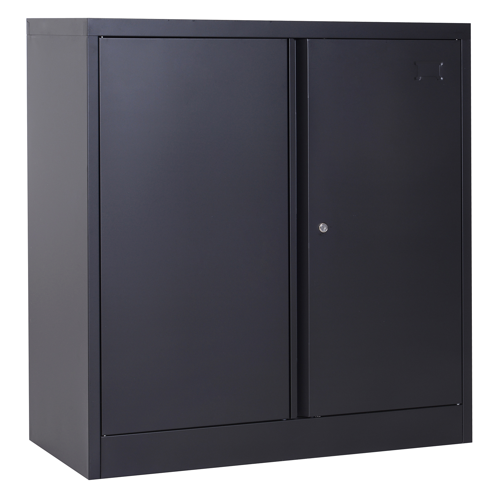 HOMCOM 36" Metal Adjustable Storage Cabinet with Double Doors and Lock ...