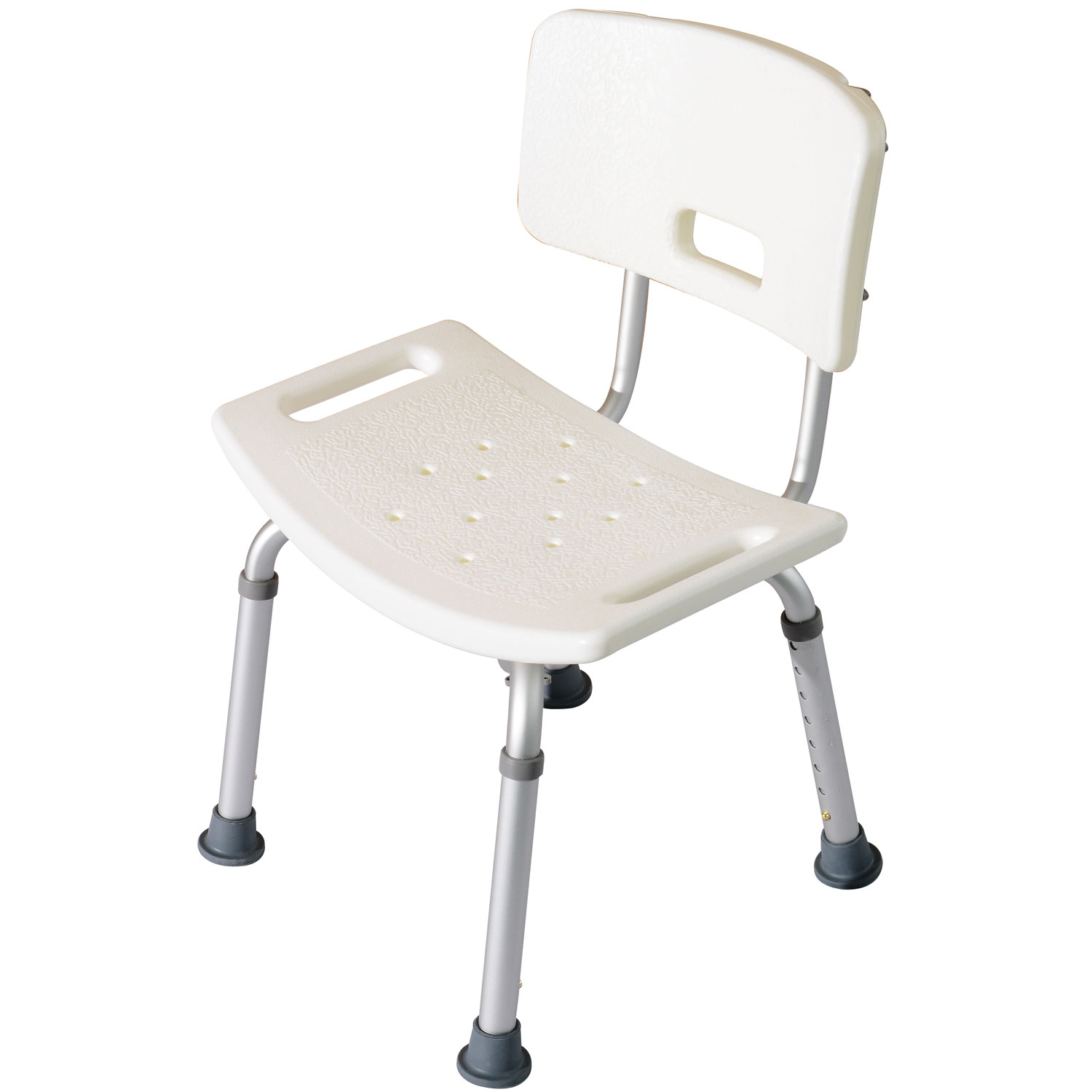 HomCom Adjustable Medical Shower Bench - White