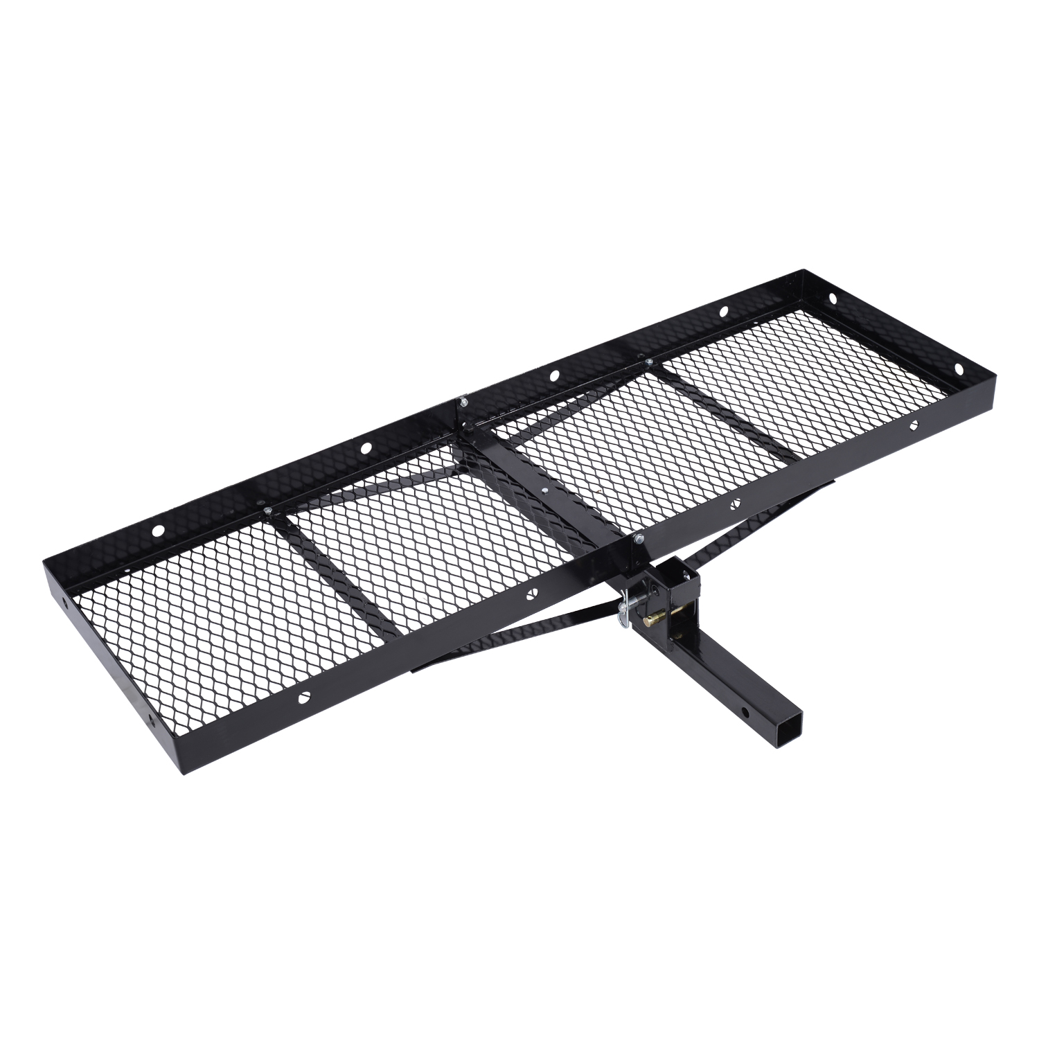 HomCom 60” Hitch Mounted 2" Receiver Folding Hitch Cargo Carrier