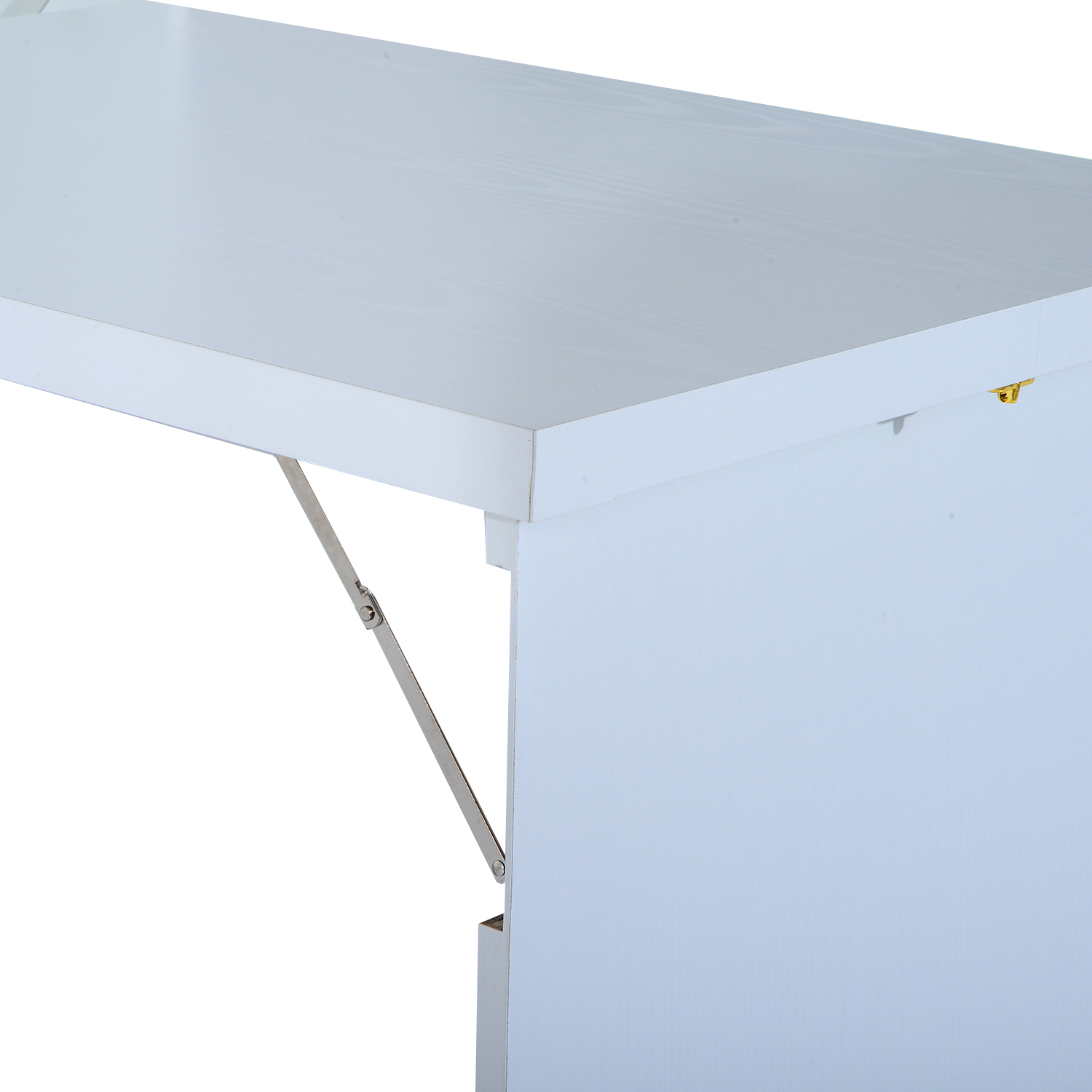 HOMCOM Wall Mounted Folding Table, Foldable Desk, Convertible Desk ...