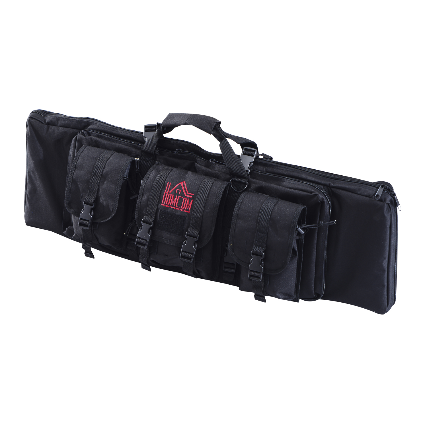 HomCom 36" Soft Single Rifle Case w/ Pouches - Black|AOSOM.COM