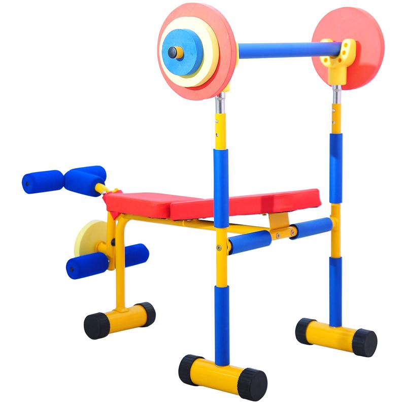 Qaba Lil' Exerciser for Kids - Weight Bench Set