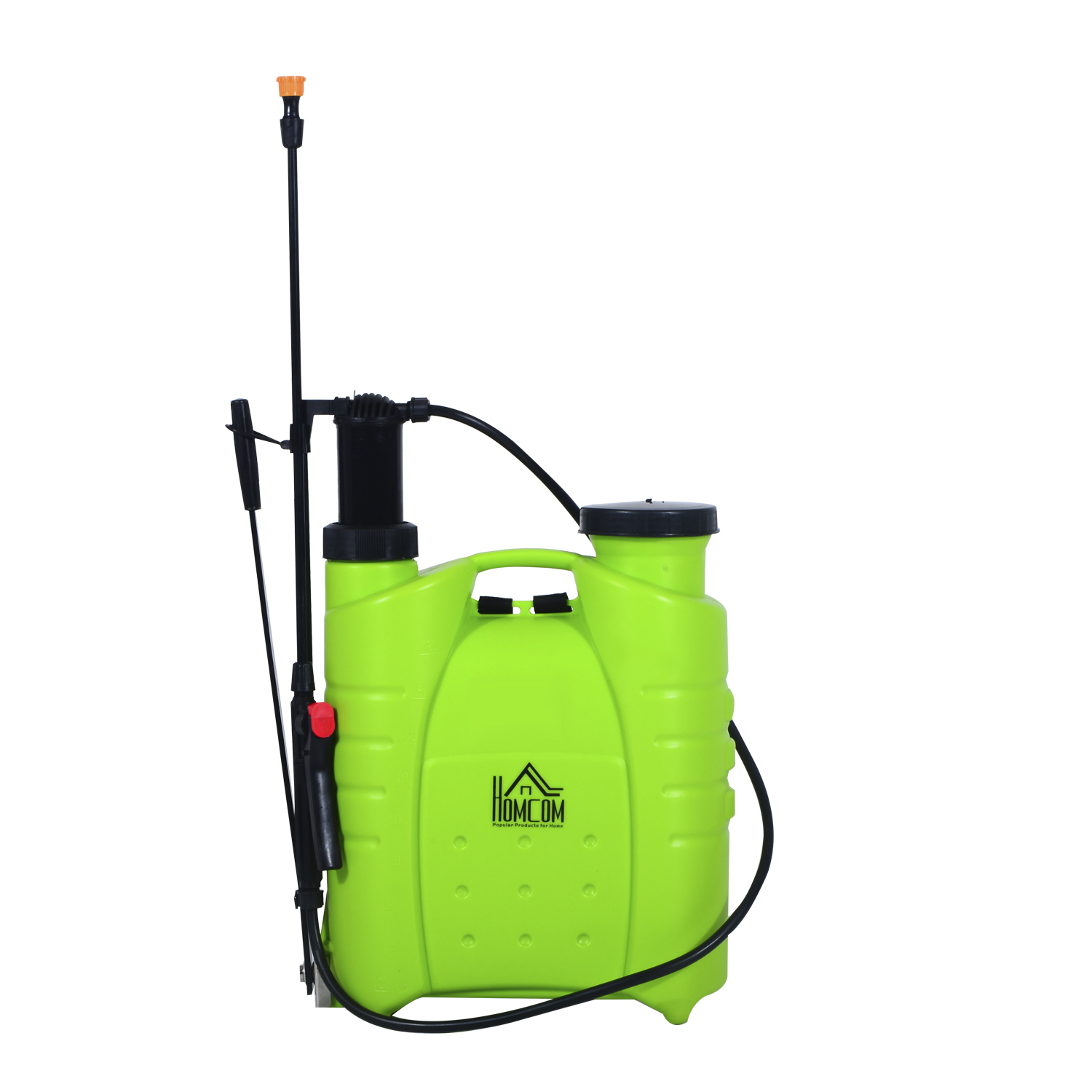 HomCom 4 Gallon Manual Hand-Pumped Backpack Sprayer - Green ...