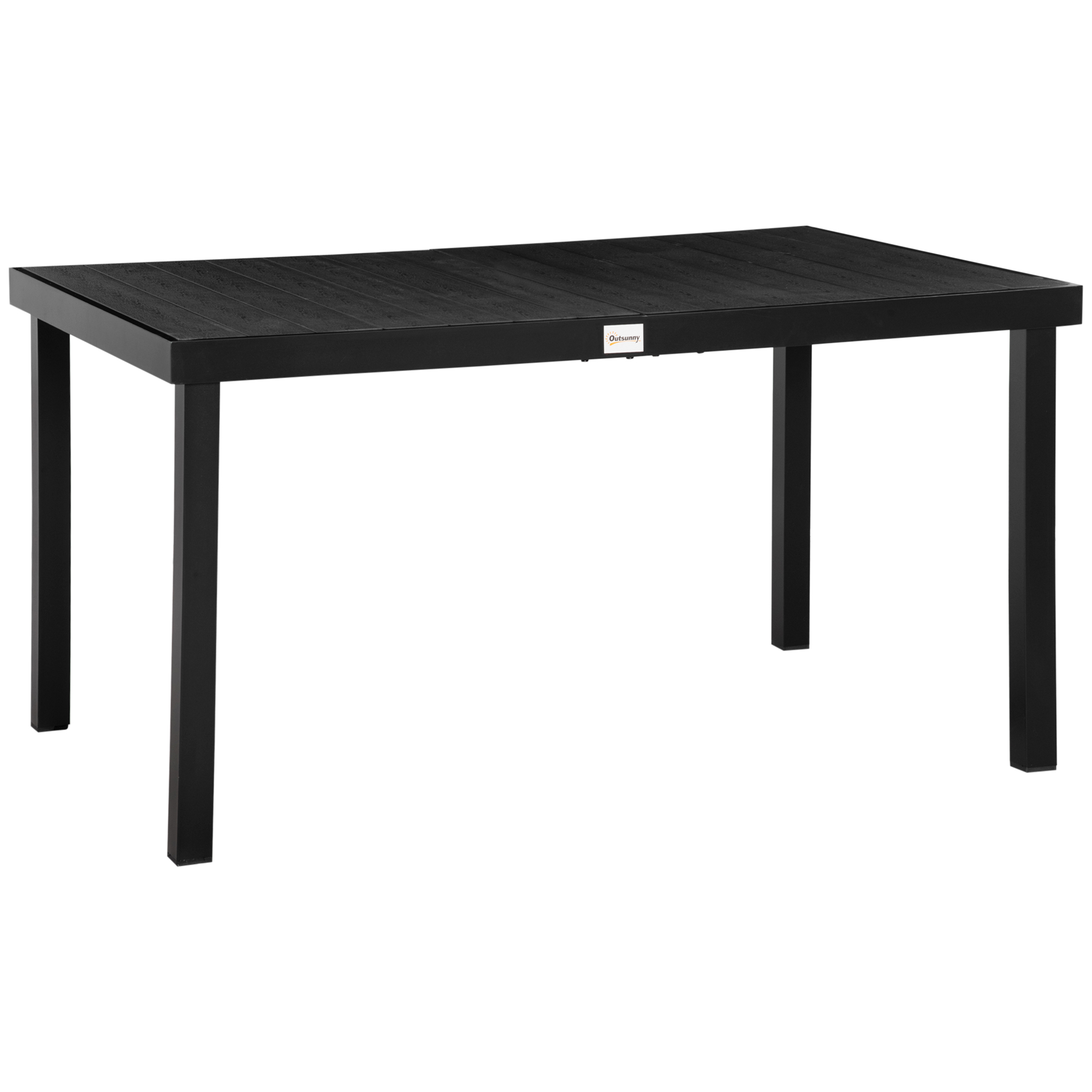 Outsunny Patio Dining Table For 6 Rectangular Aluminum Outdoor Table outsunny-patio-dining-table-for-6-rectangular-aluminum-outdoor-table