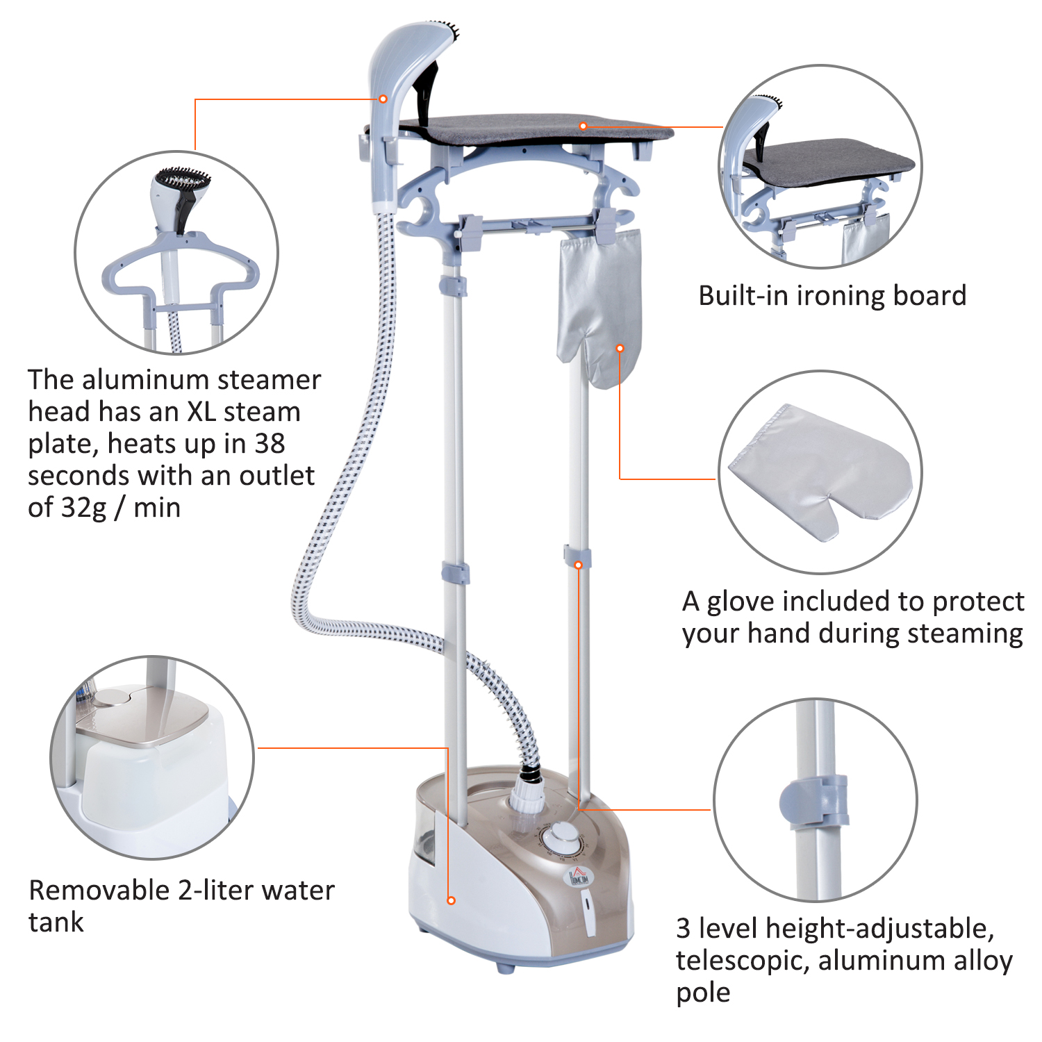 Steaming Rack For Clothes Garment Steamer Stand, Adjustable Clothes ...