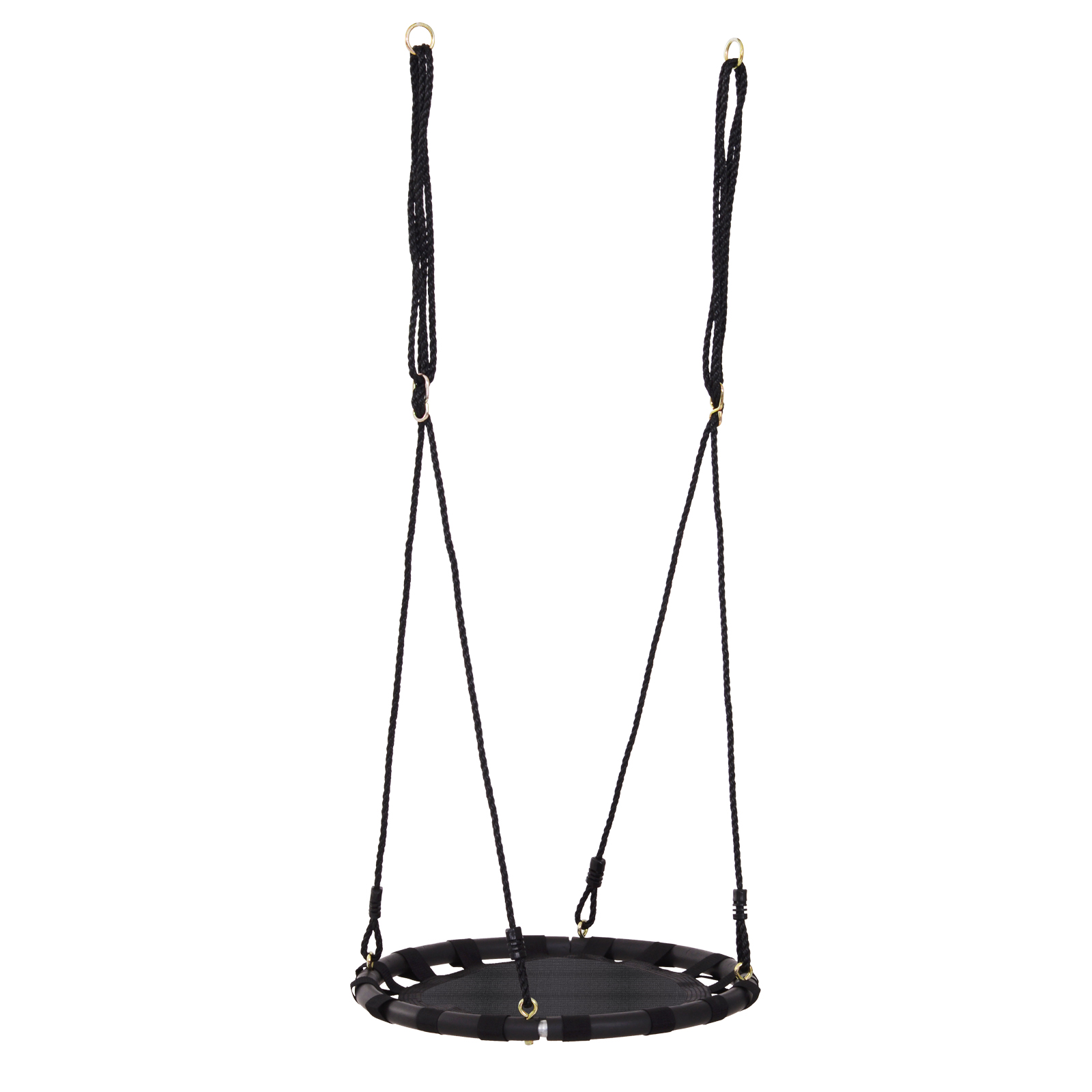 HOMCOM 23.5" Hanging Tree Swing Outdoor Rope Swing Flying Platform ...