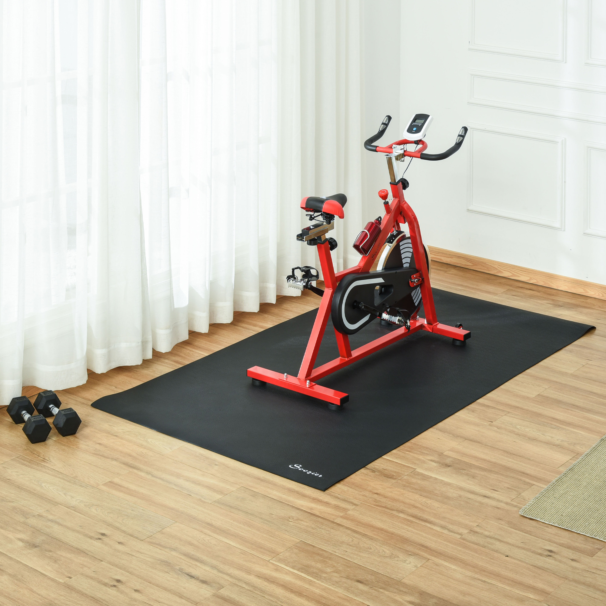 Soozier Multi-purpose Exercise Equipment Protection Mat | Aosom Canada