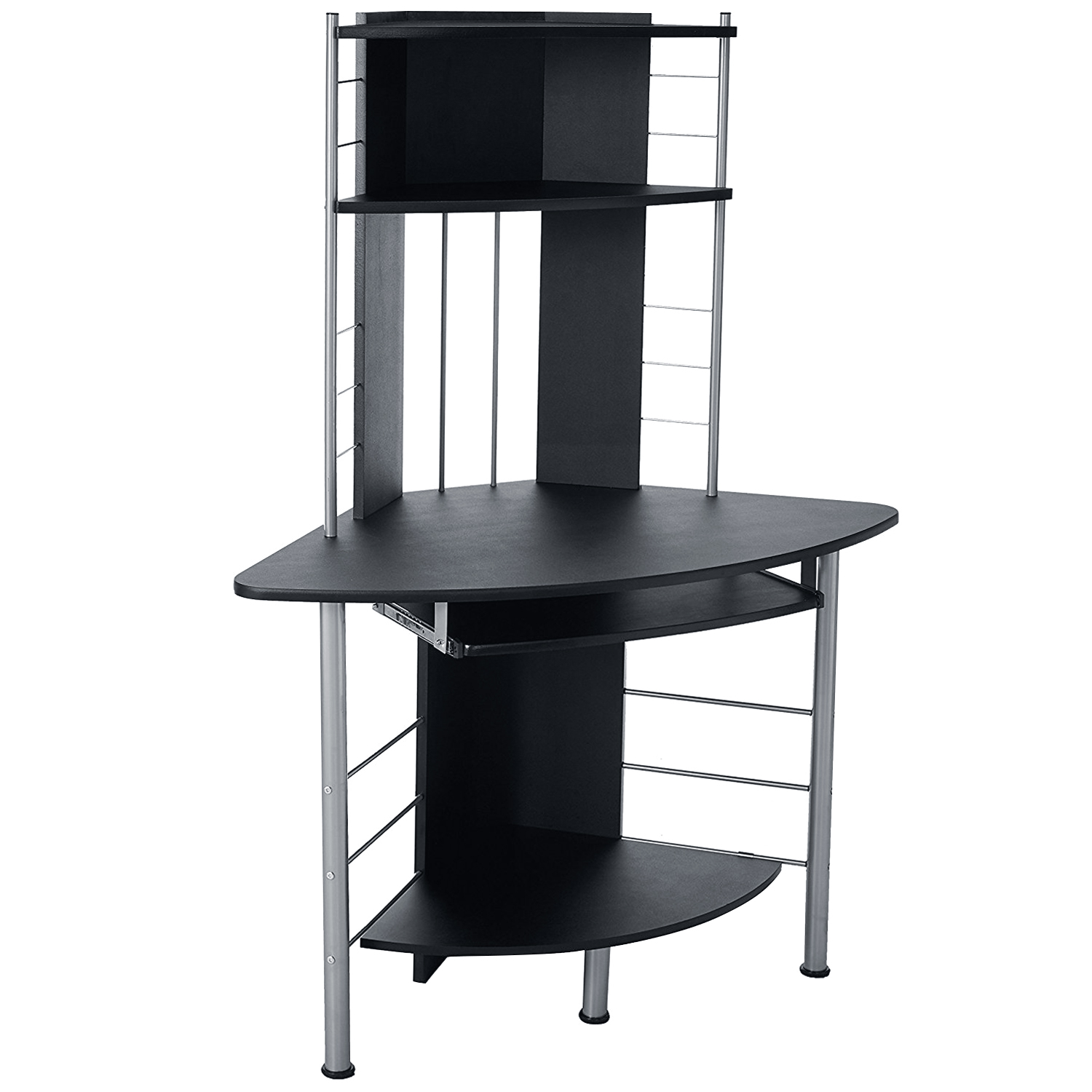 Small Corner Computer Desk Black