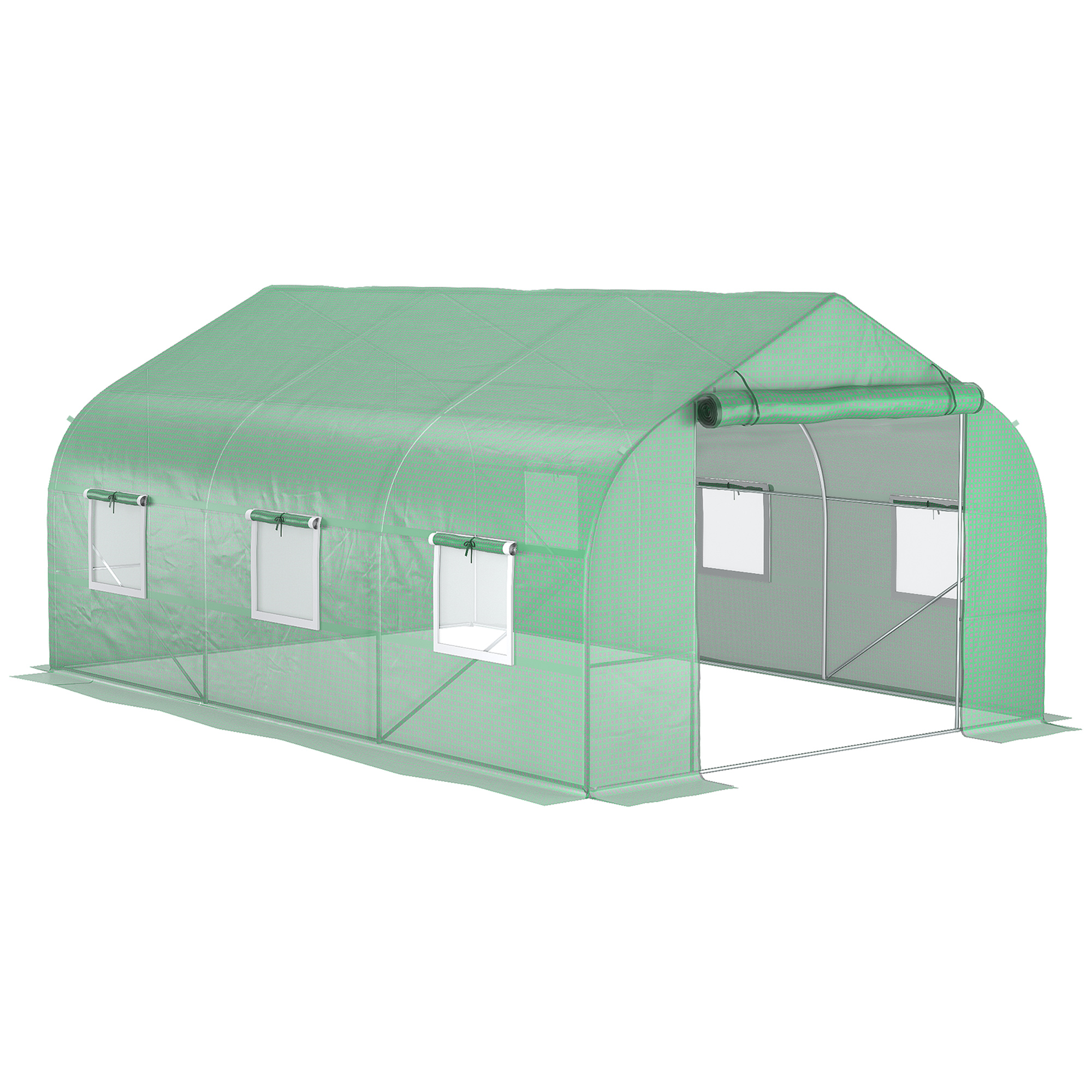 Outsunny 11.5' x 10' x 7' Outdoor Portable Walk-In Tunnel Greenhouse ...