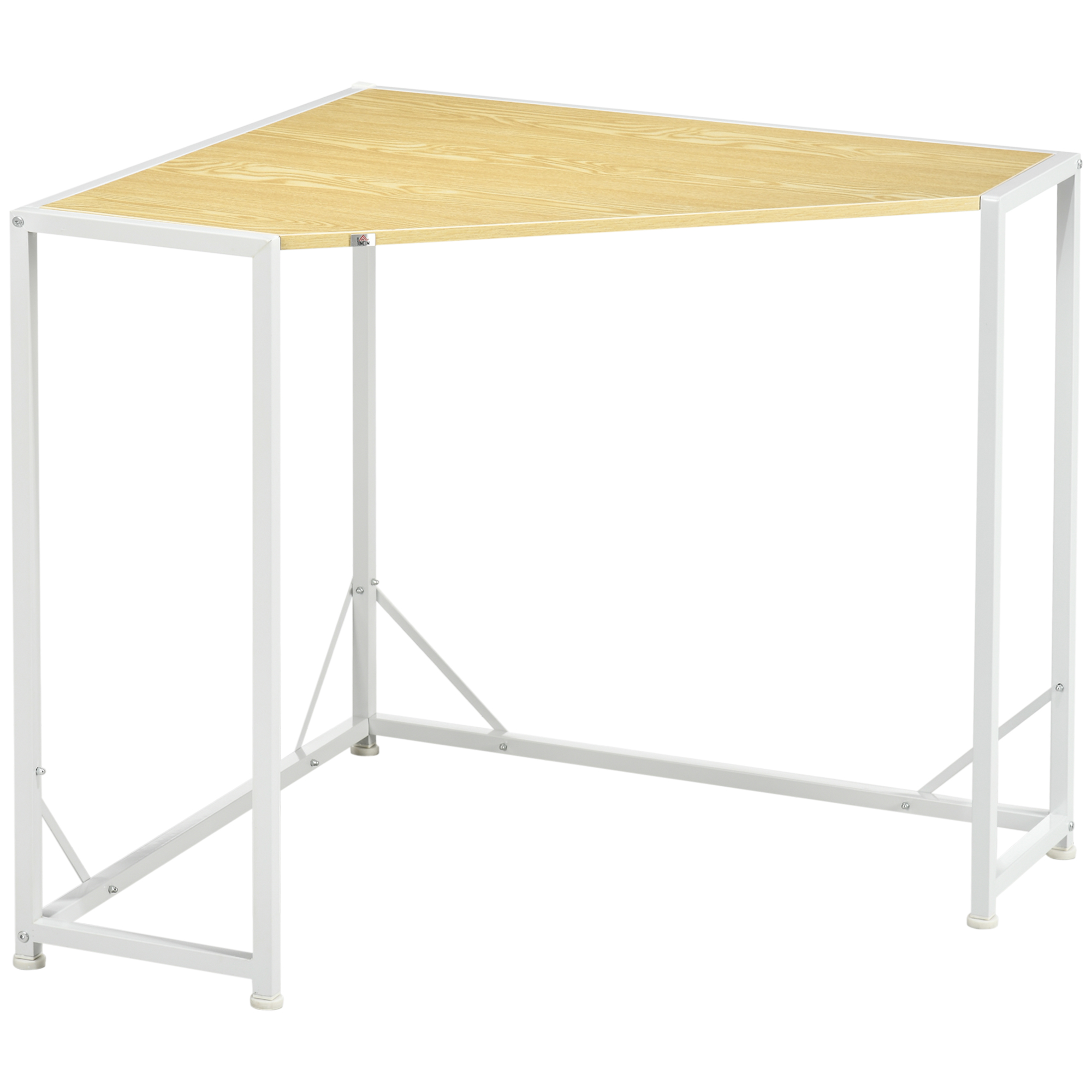 HOMCOM Space-Saving Small Corner Desk & Corner TV Stand, Corner ...
