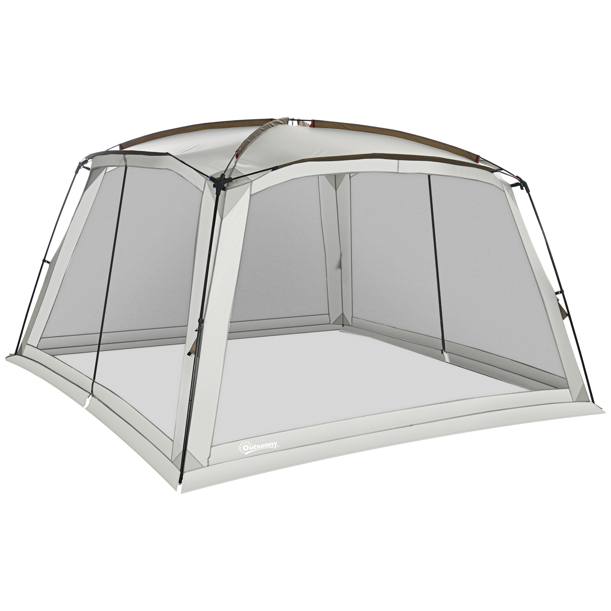 Outsunny 12' x 12' Screen House Room, UV50+ Screen Tent with 2 Doors ...