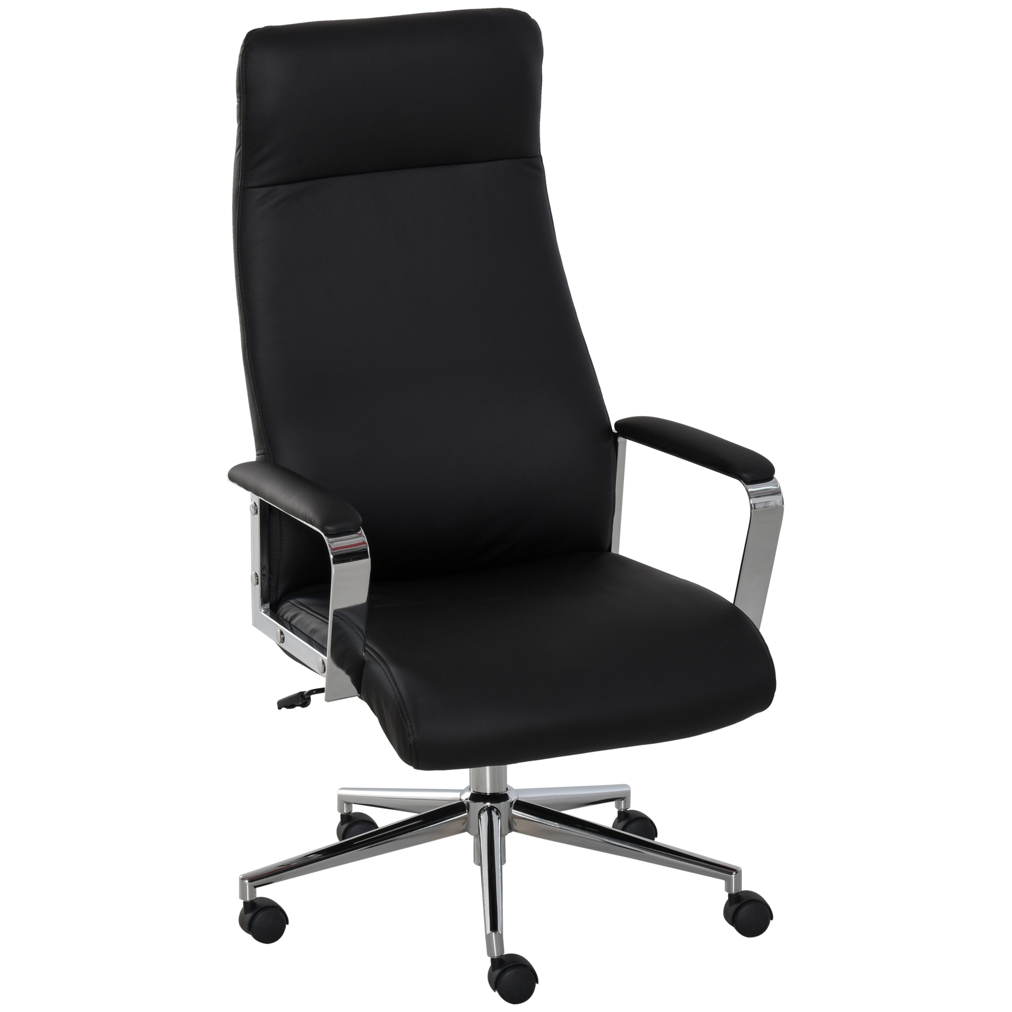 Vinsetto Office Chair Faux Leather High-Back Rocker Swivel Computer ...