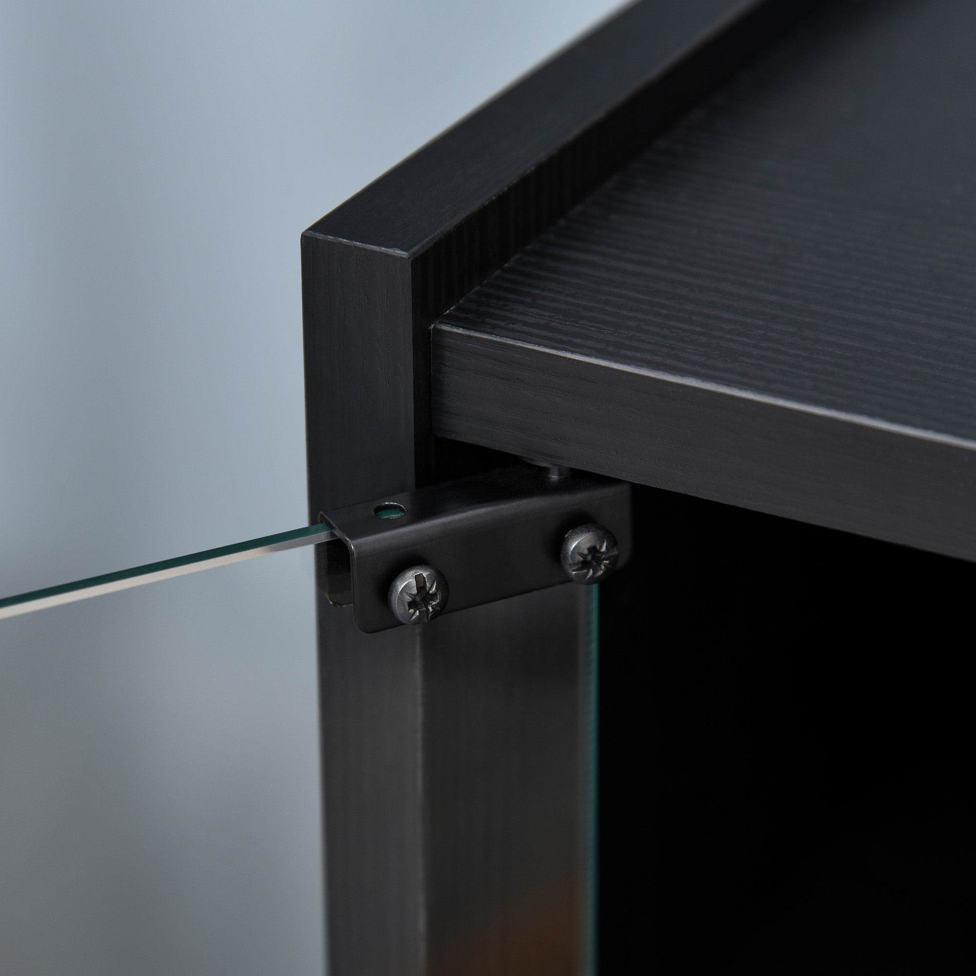 HOMCOM 5-Tier Media Stand, DVD Storage Cabinet with 3-Level Adjustable ...