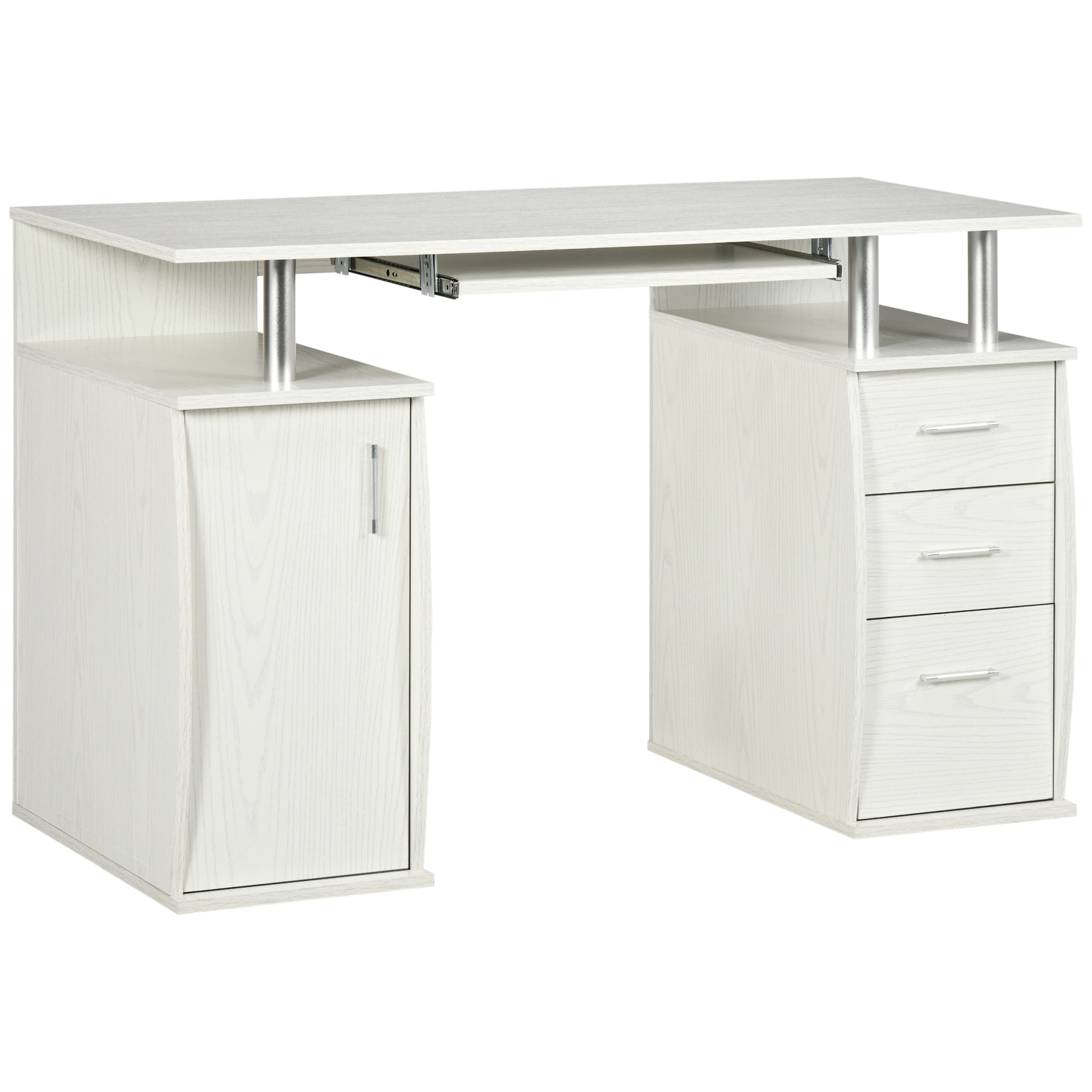 White desk with cabinets store