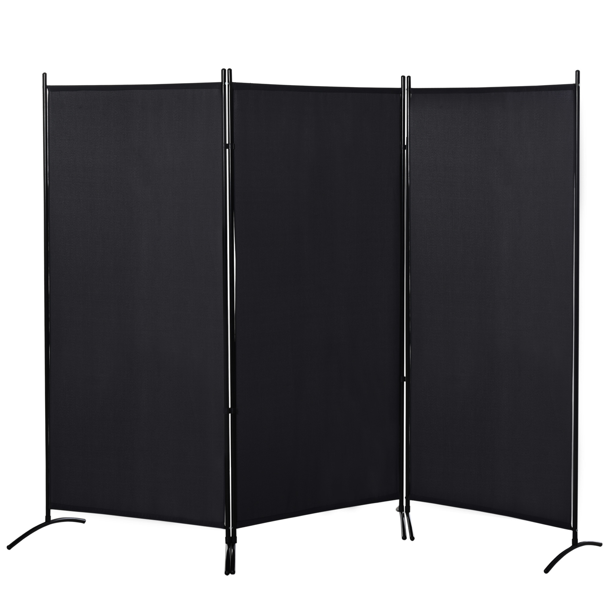 HOMCOM 3-Panel Privacy Screen Folding Room Divider for Indoor Bedroom ...