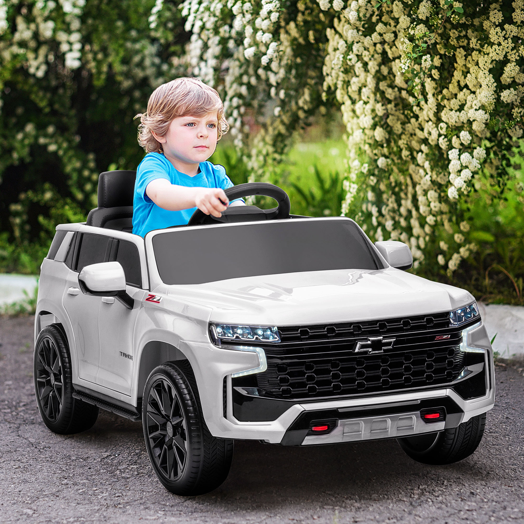Aosom 12V Ride on Car Licensed Chevrolet TAHOE, Kid Ride on Car with ...