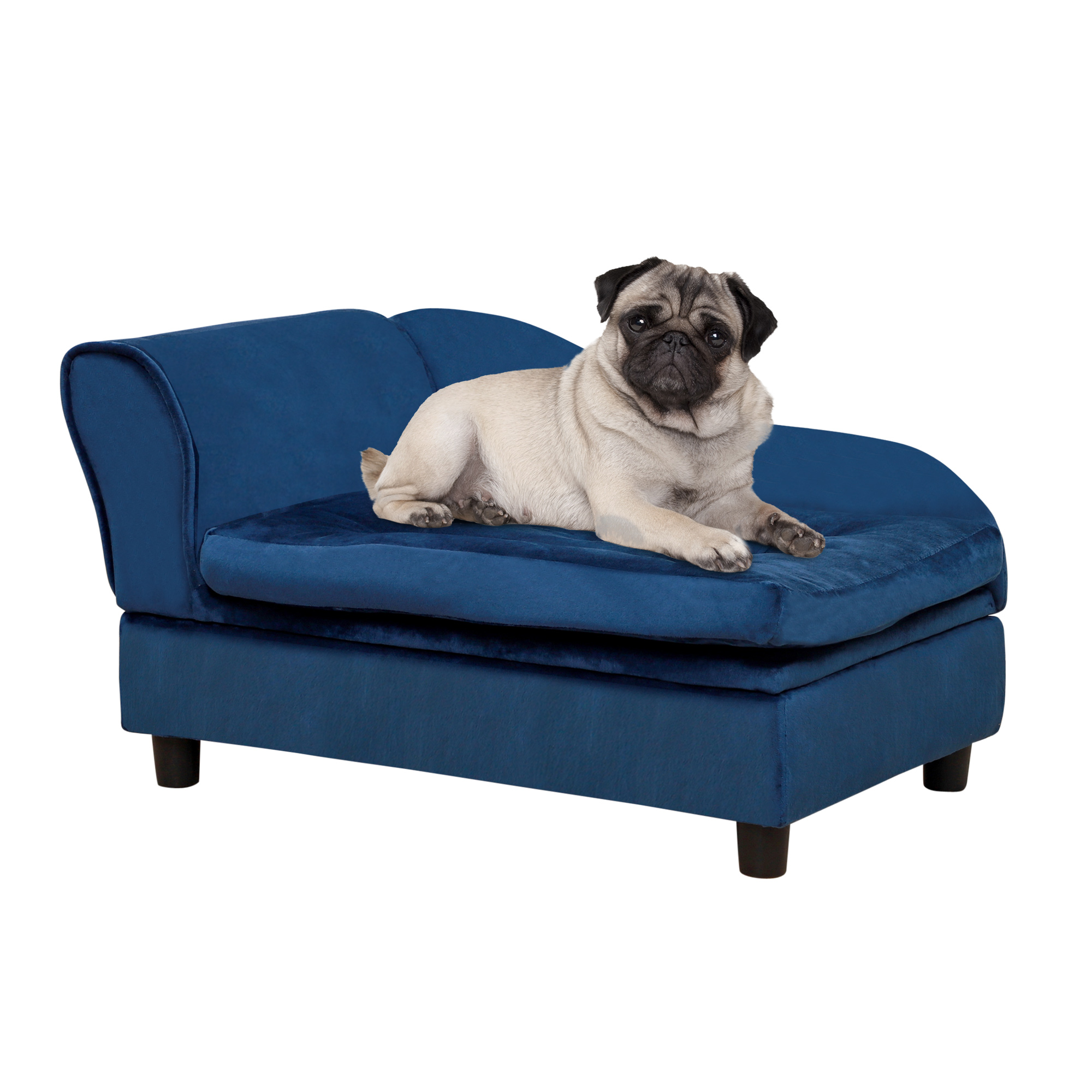 PawHut Pet Sofa Bed Couch with Storage, Pet Sofa for Cats and Small ...