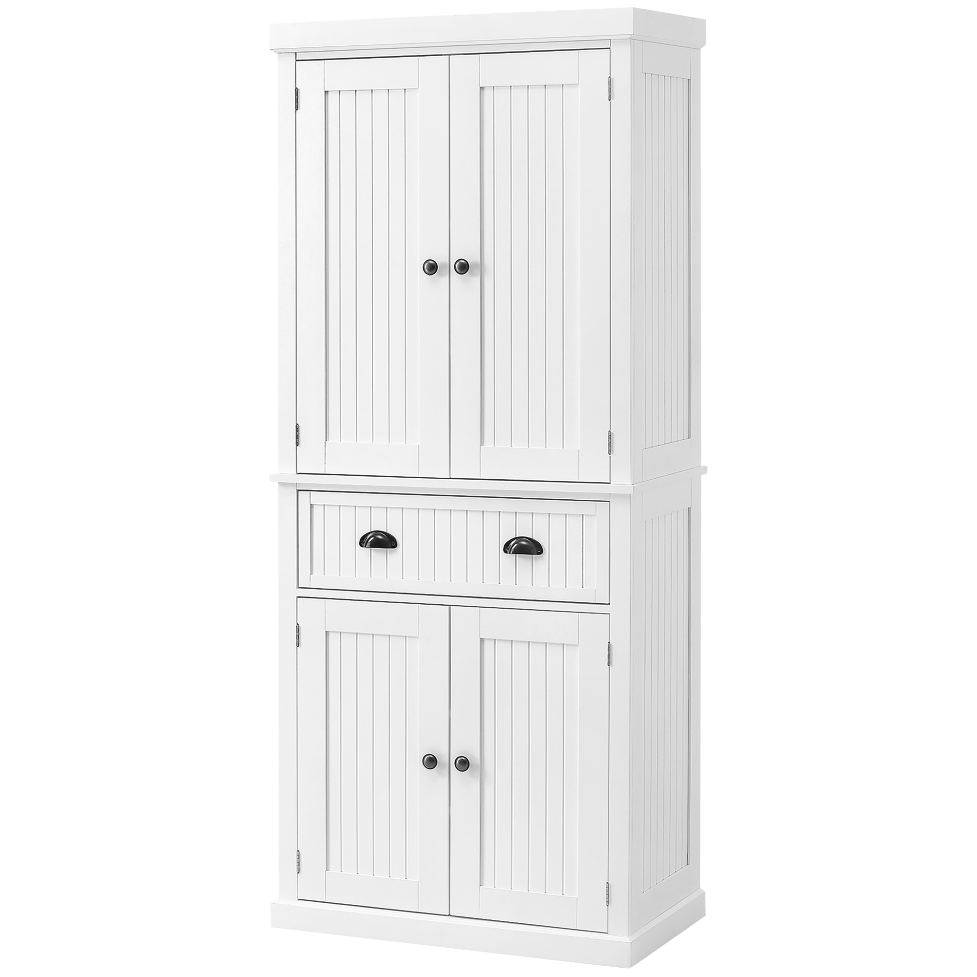 HOMCOM 72 Kitchen Pantry Cabinet Freestanding Cupboard Pantry Storage