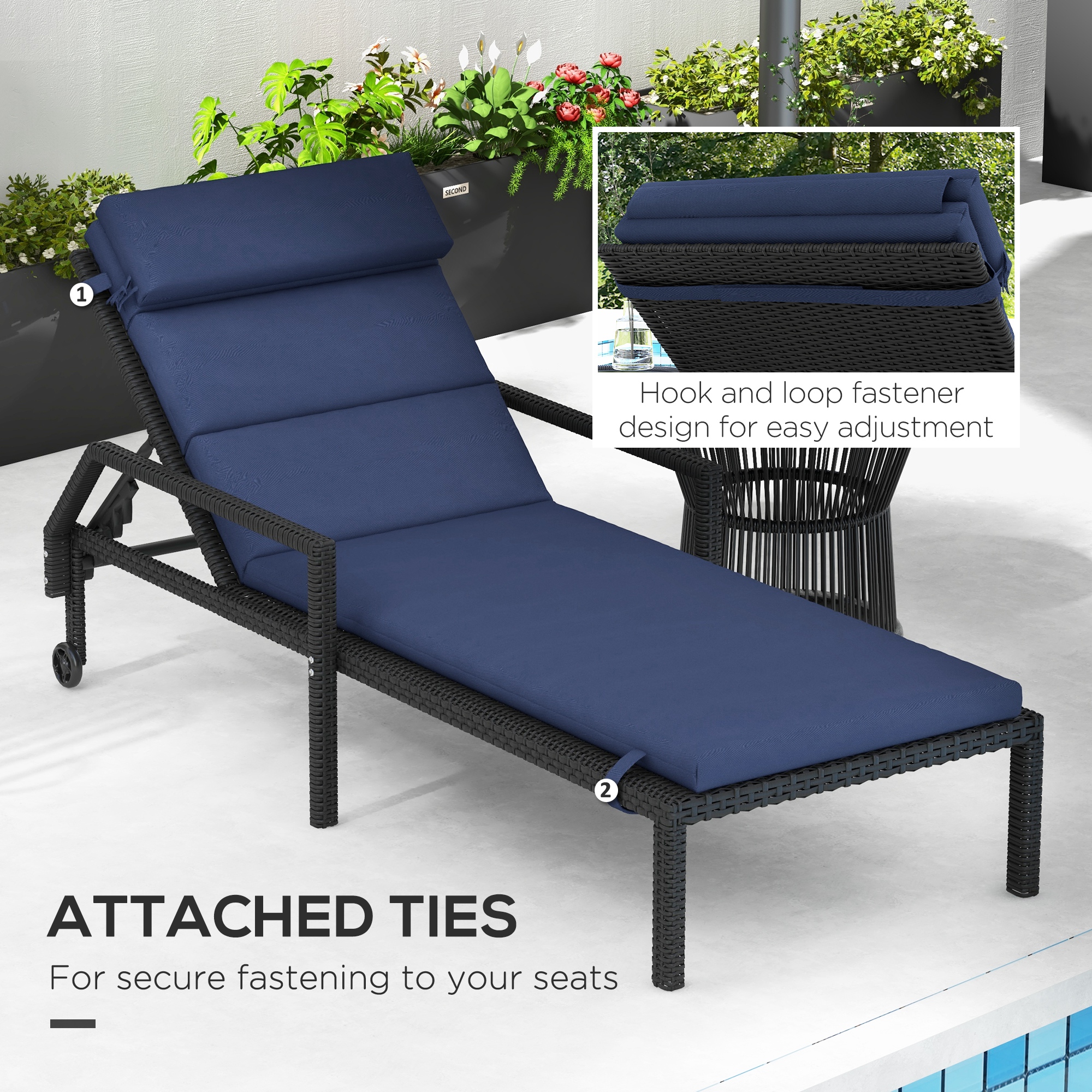 Patio chaise lounge chair cushion store
