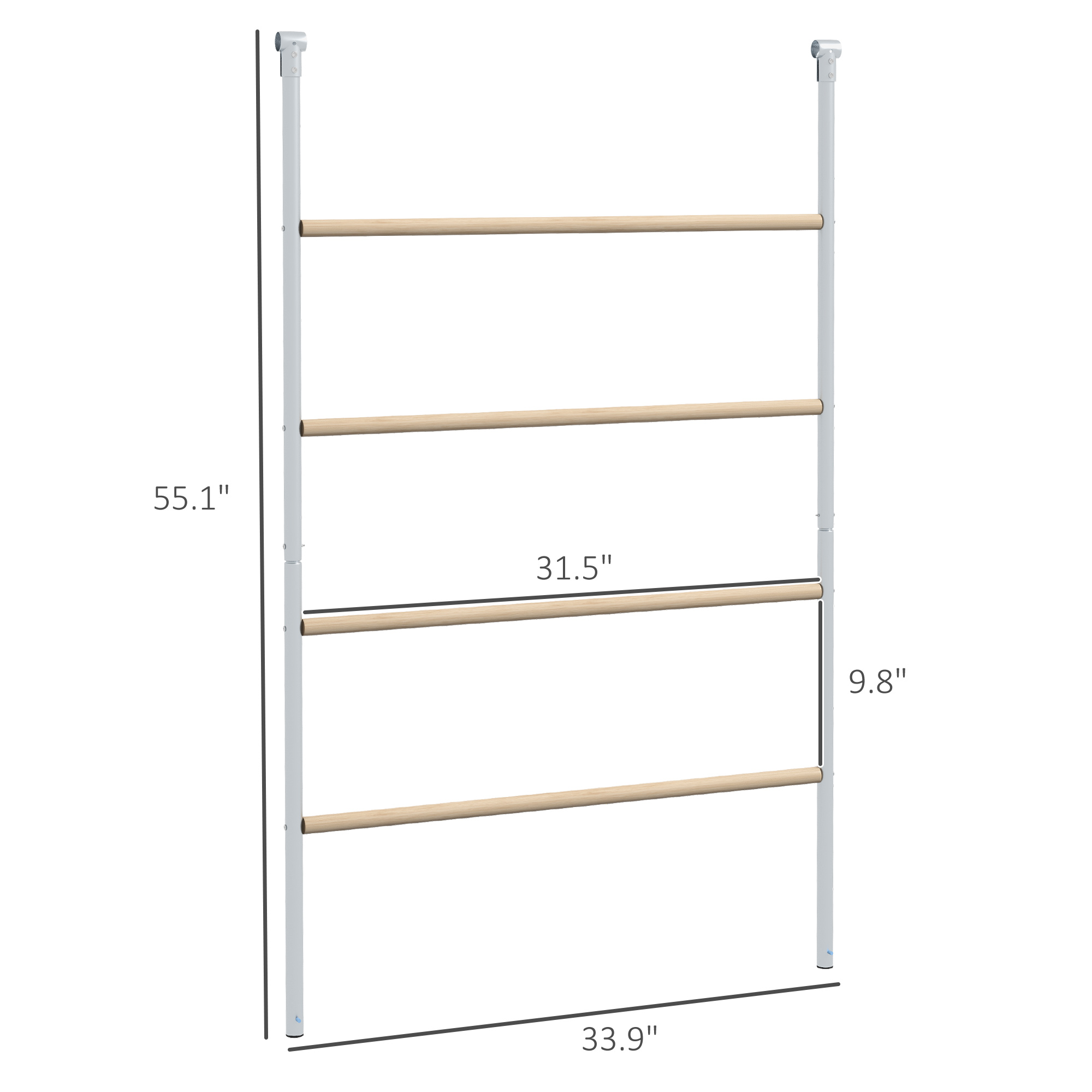 PawHut Chicken Roost Jungle Gym Roosting Bar 55 x 33.75 for Coop ...