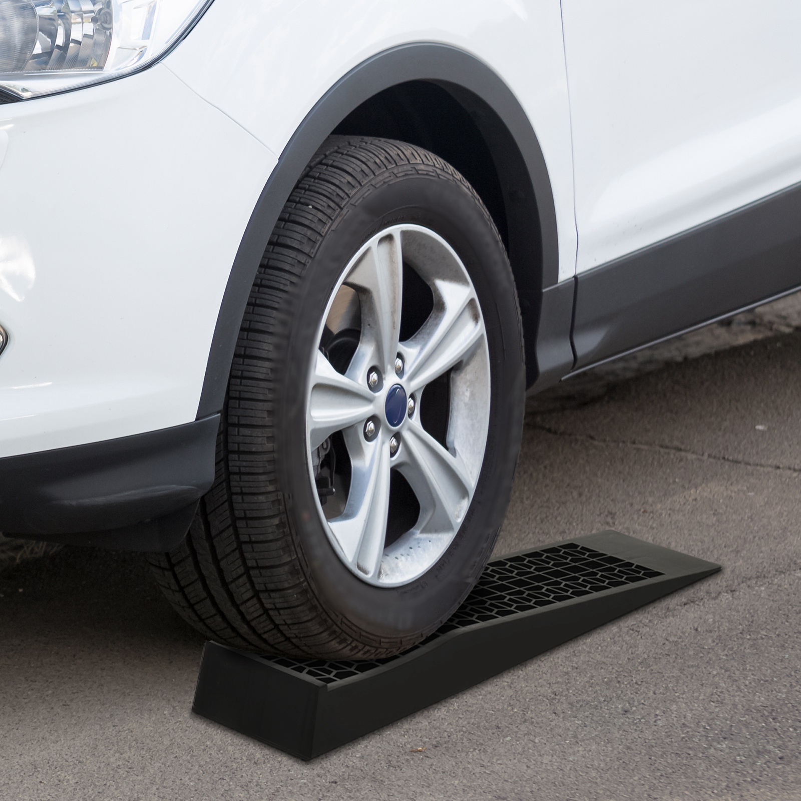 HOMCOM Car Ramps, Curb Ramps with Plastic Anti-Slip Surface, 6600lbs ...