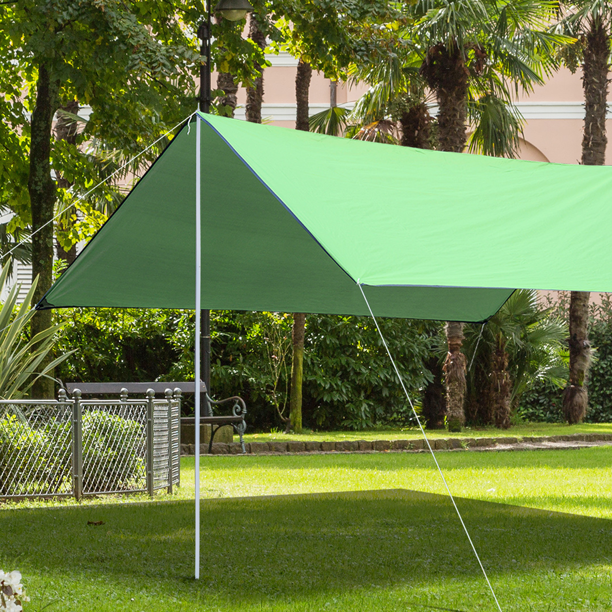 Outsunny Sun Sail Shade Support Pole Adjustable Height Support|Aosom.ca