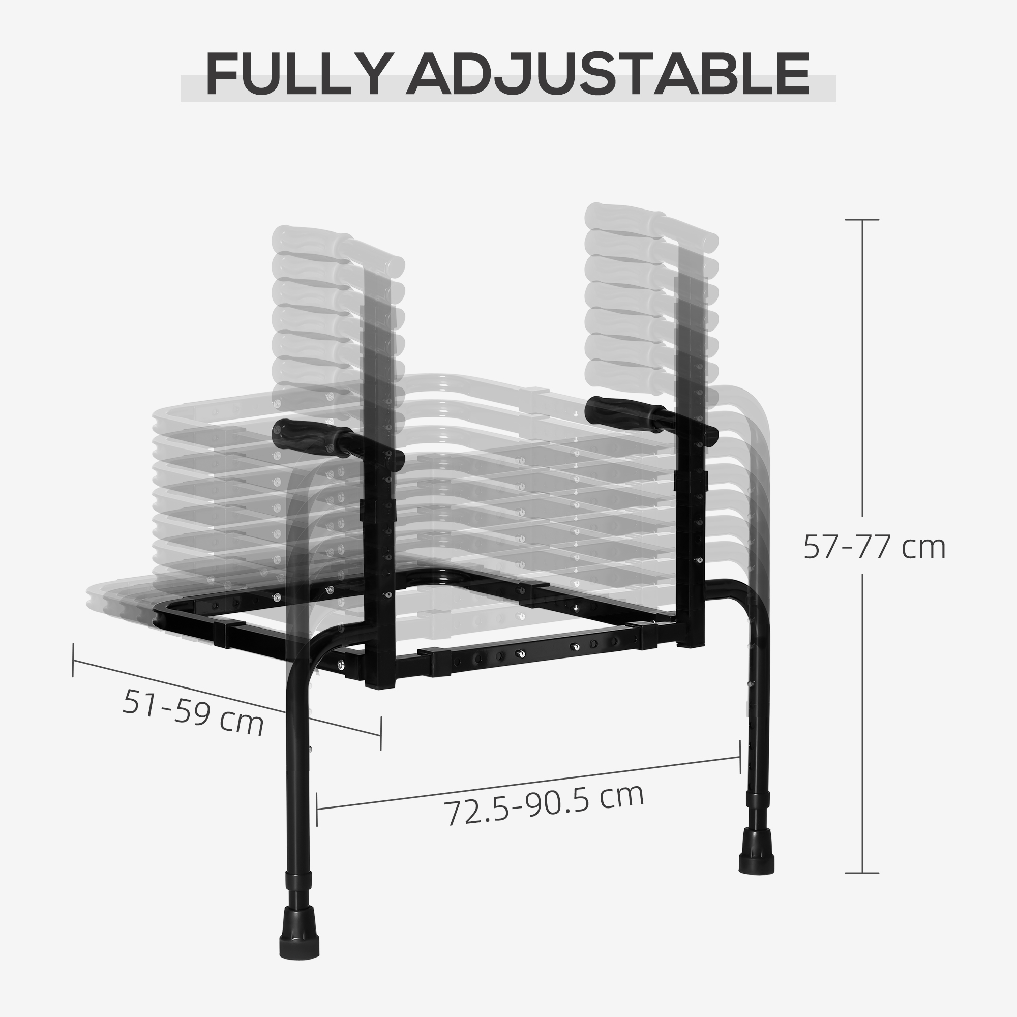 HOMCOM Stand Assist, Chair Lift Assist Devices for Seniors, Injured and ...