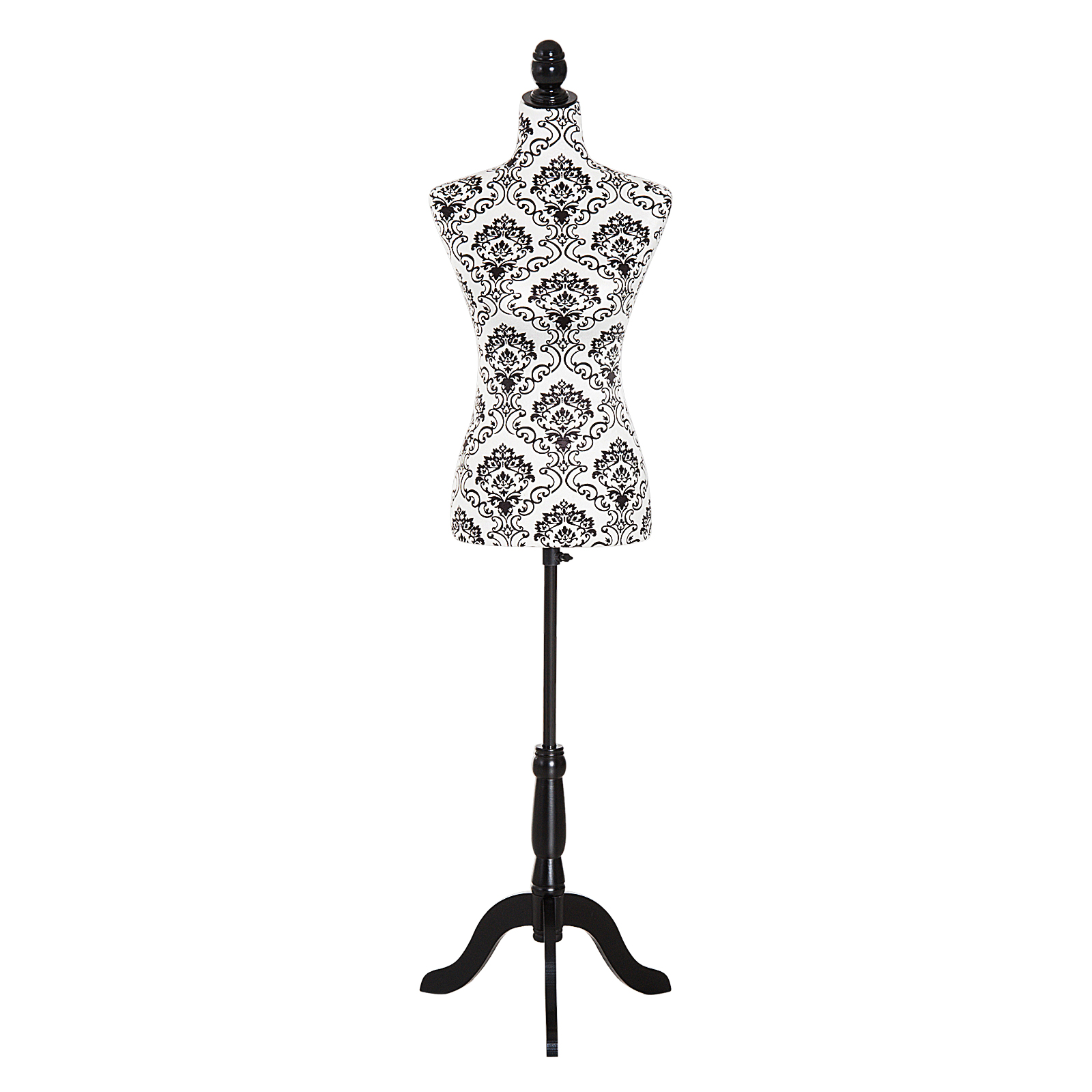 HOMCOM Adjustable Female Dress Form Fashion Mannequin Torso Clothes ...