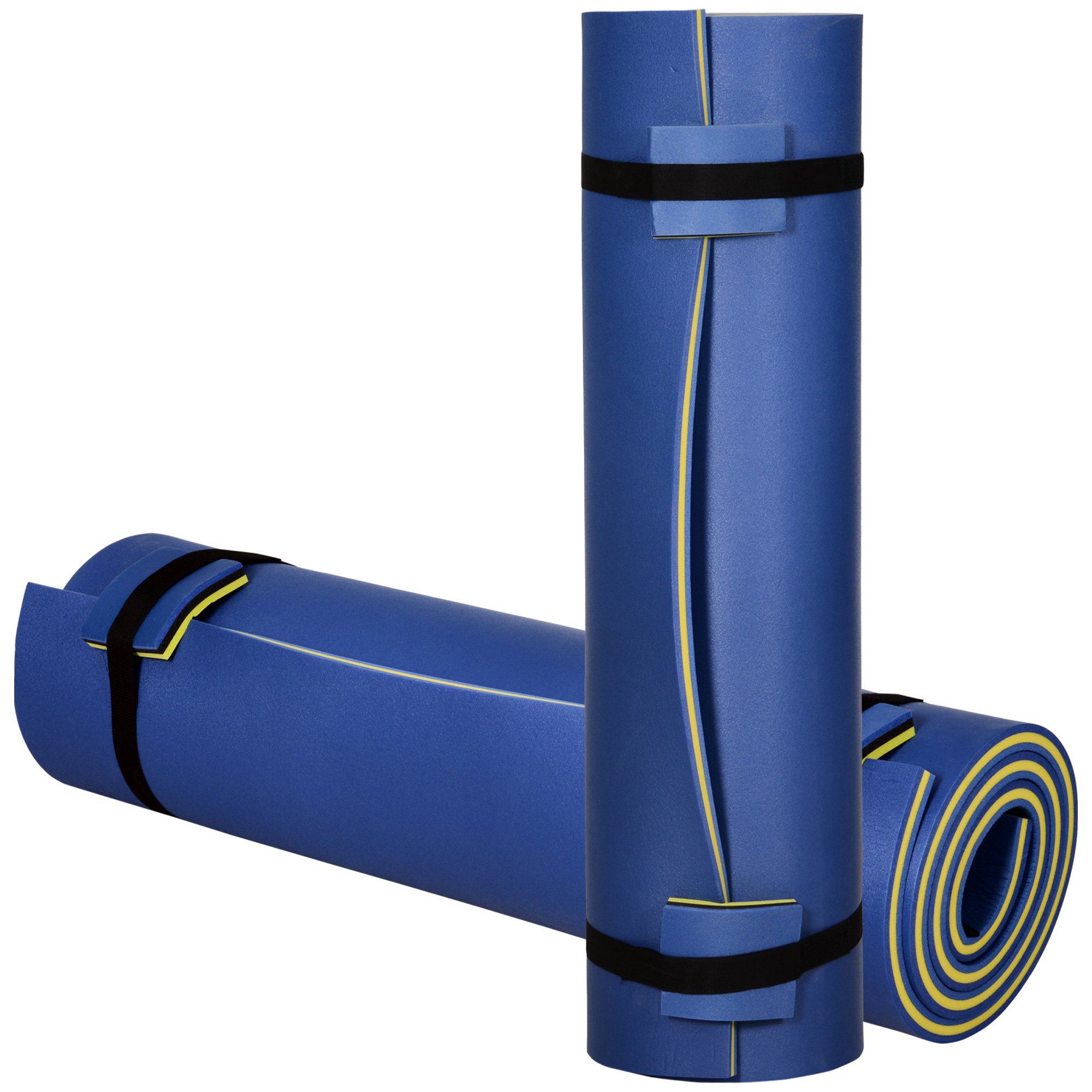 HOMCOM Roll-Up Pool Float Pad for Lakes, Oceans, & Pools, Water Mat for ...