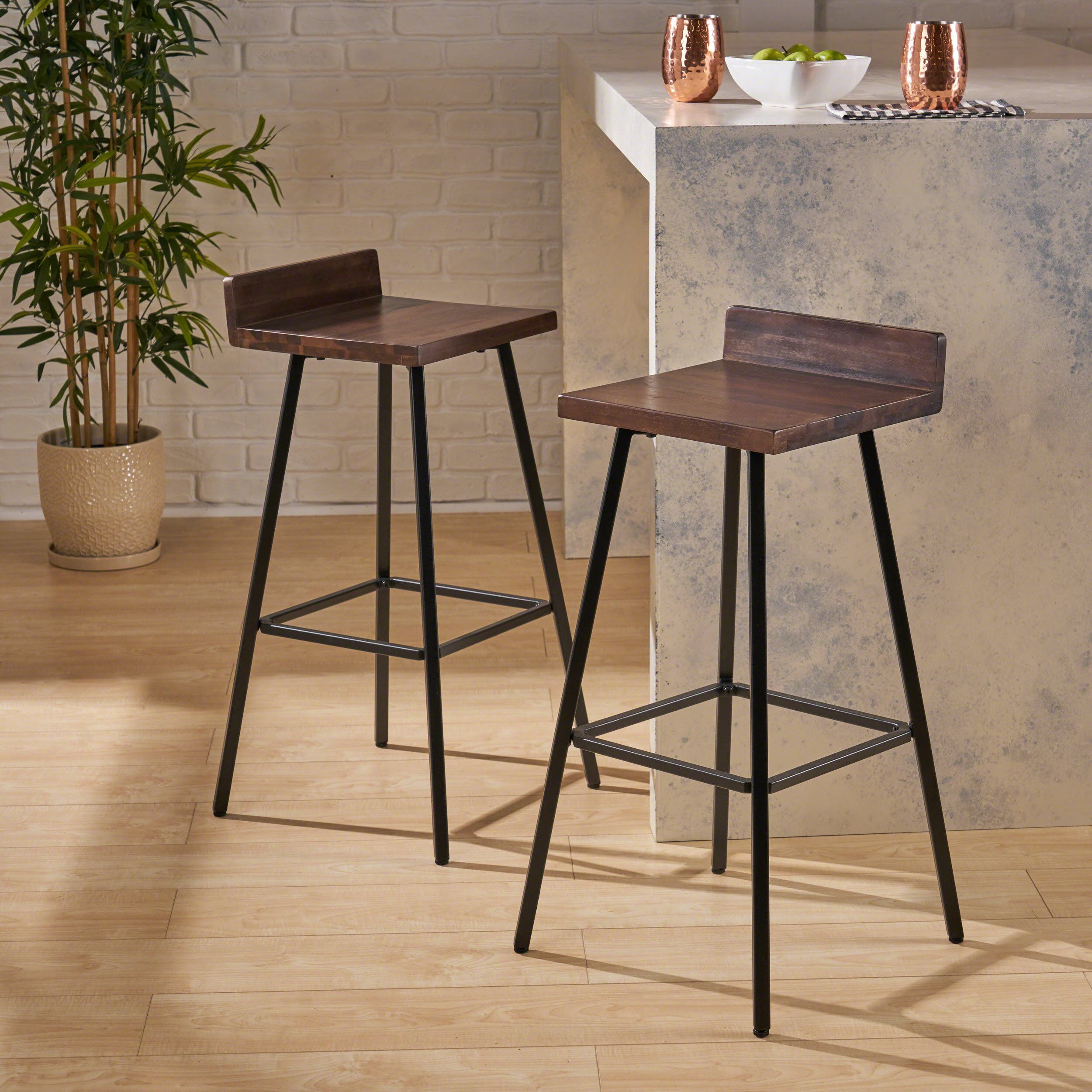 Acacia wood bar stools store