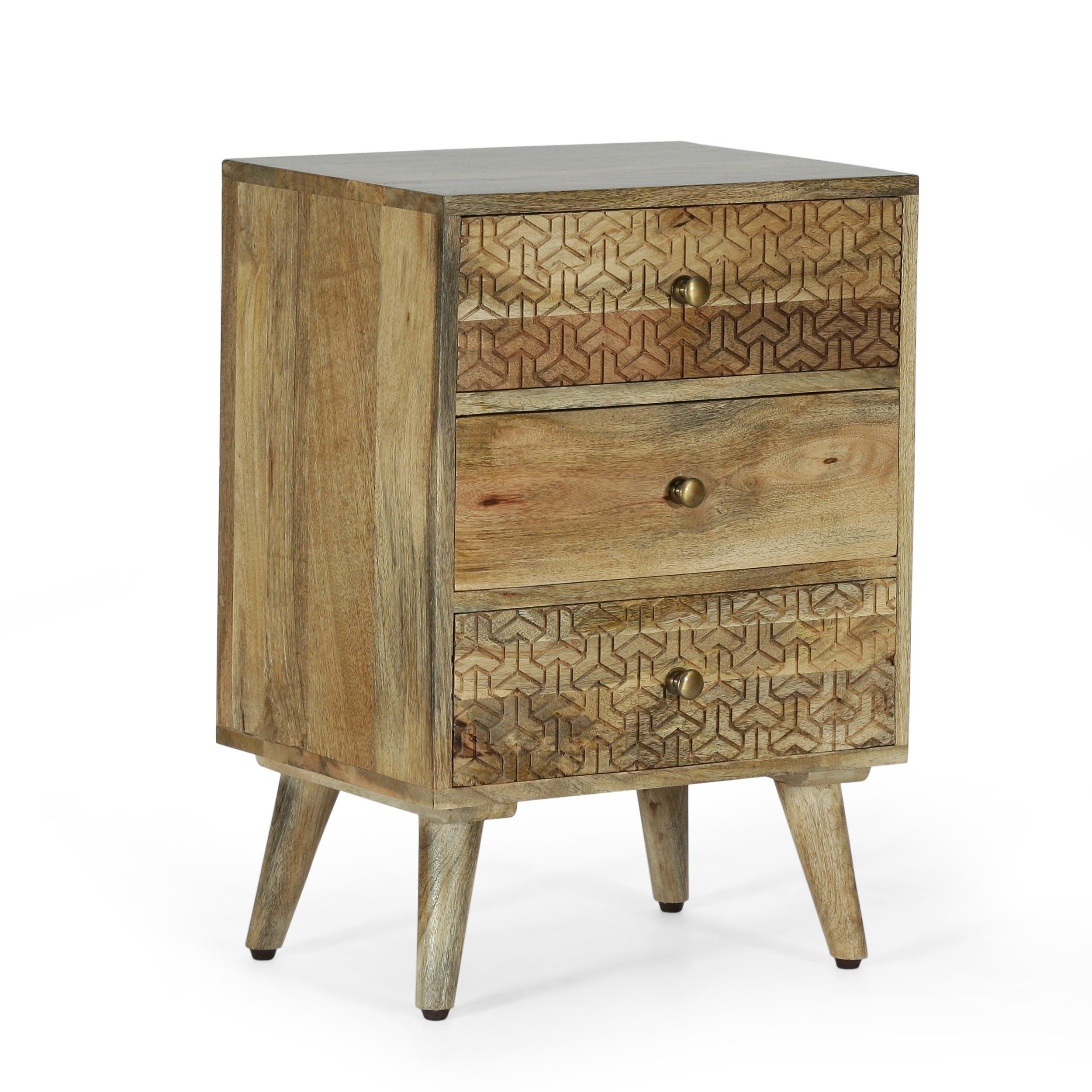 Mango wood nightstand homegoods store