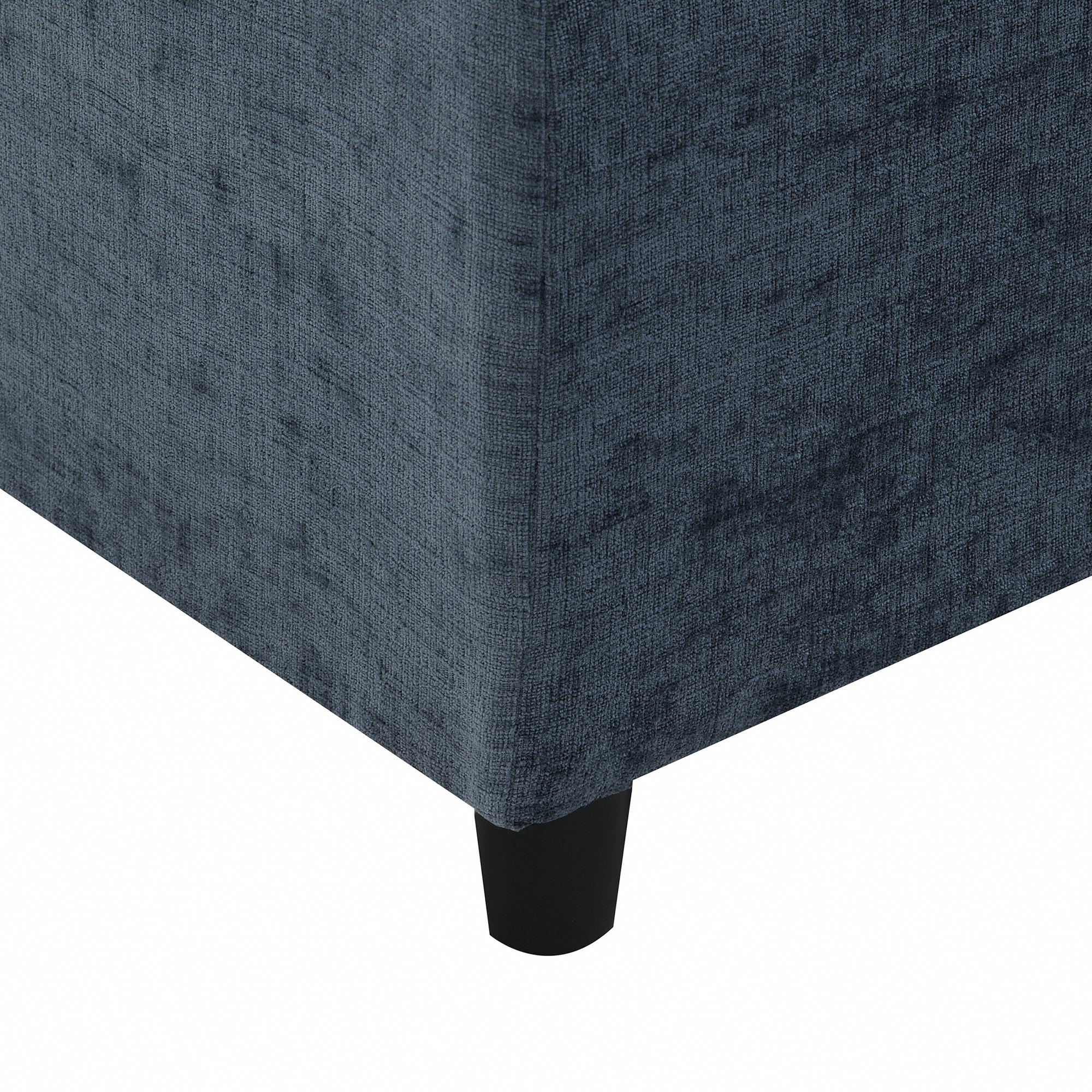 130" x 65" Modern Modular Cloud Sofa Bed with Ottoman, Dark Blue ...