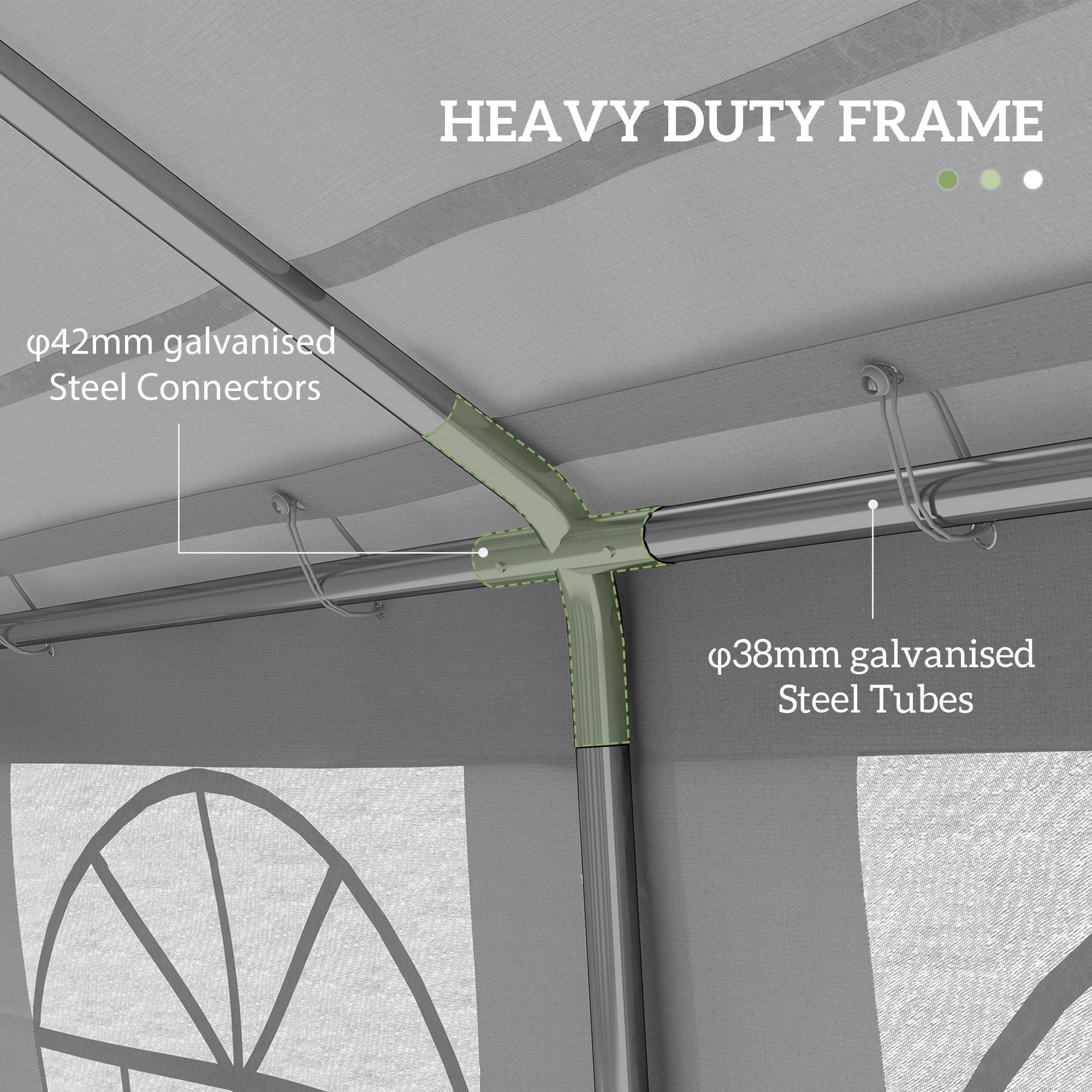 Outsunny 32x16 Outdoor Canopy Tent with Windows, White | Aosom.com