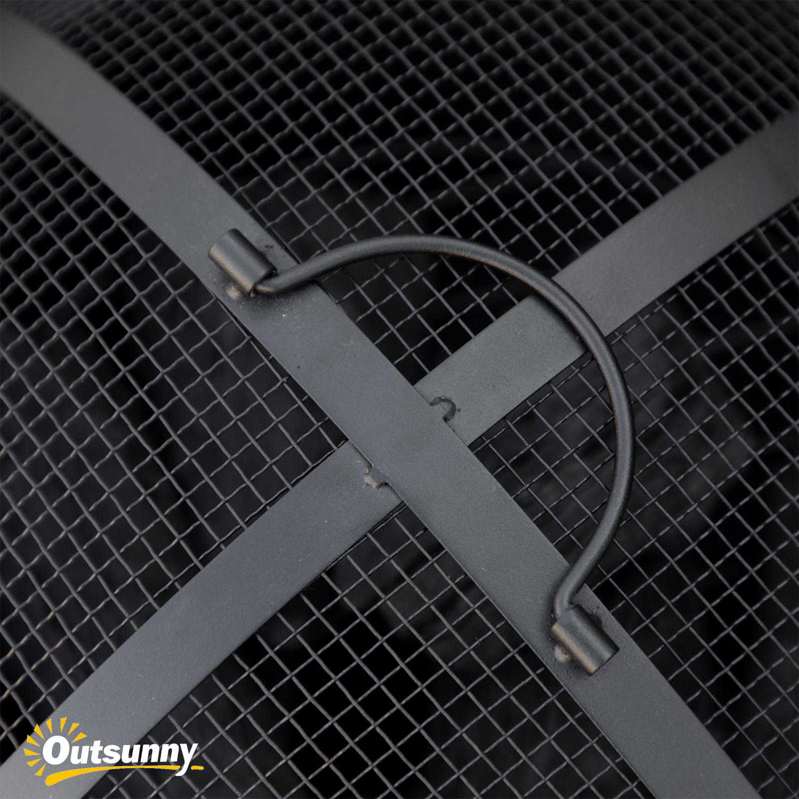 Outsunny Outdoor Fire Pit with Stump Effect, 18-inch Wood-burning ...